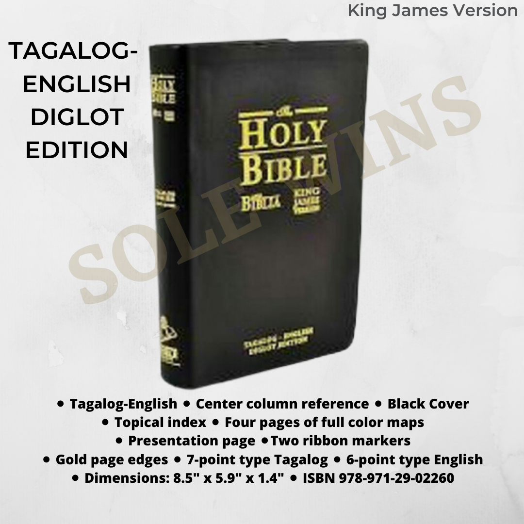 SOLE WINS - KJV BLACK ENGLISH/TAGALOG DIGLOT BIBLE | Lazada PH