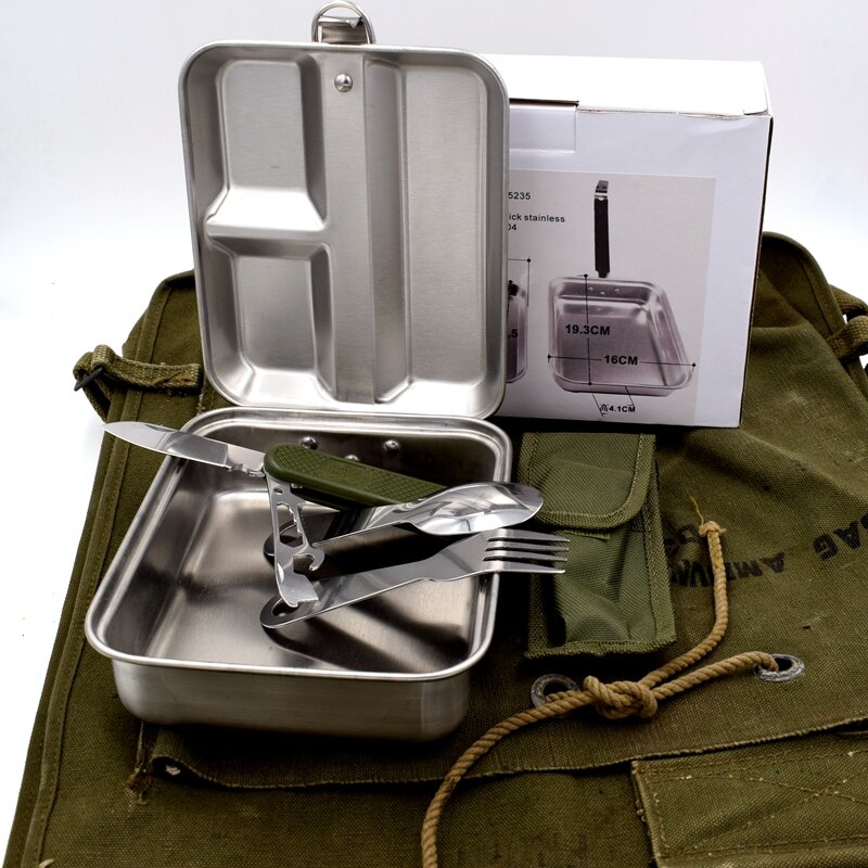 New German 304 Thickened Stainless Steel Lunch Box Outdoor Outdoor ...