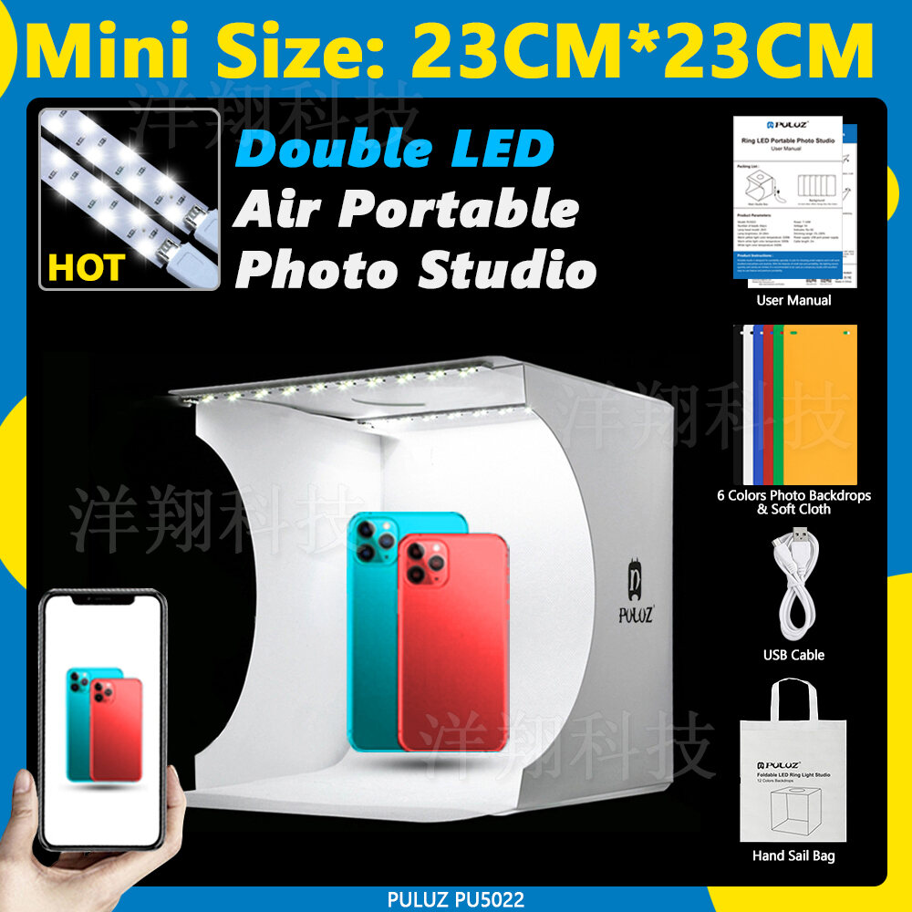Mini LED Portable Foldable Light Box Light Room Photo Studio ...