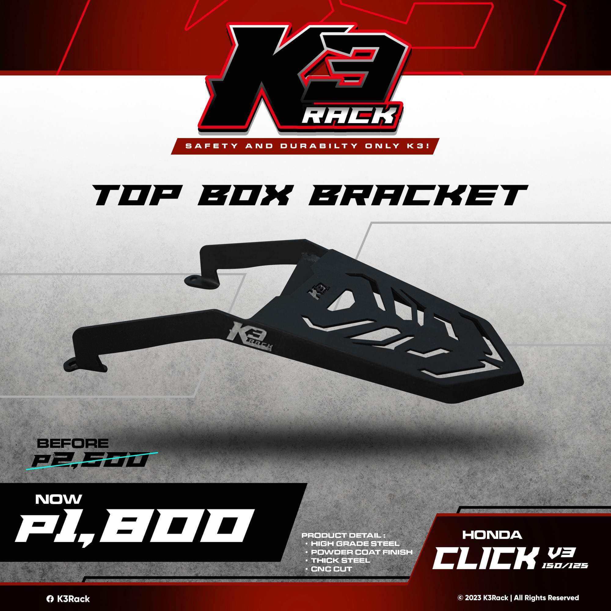 CLICK 125/150/Click V3 K3 RACK BRACKET | Lazada PH