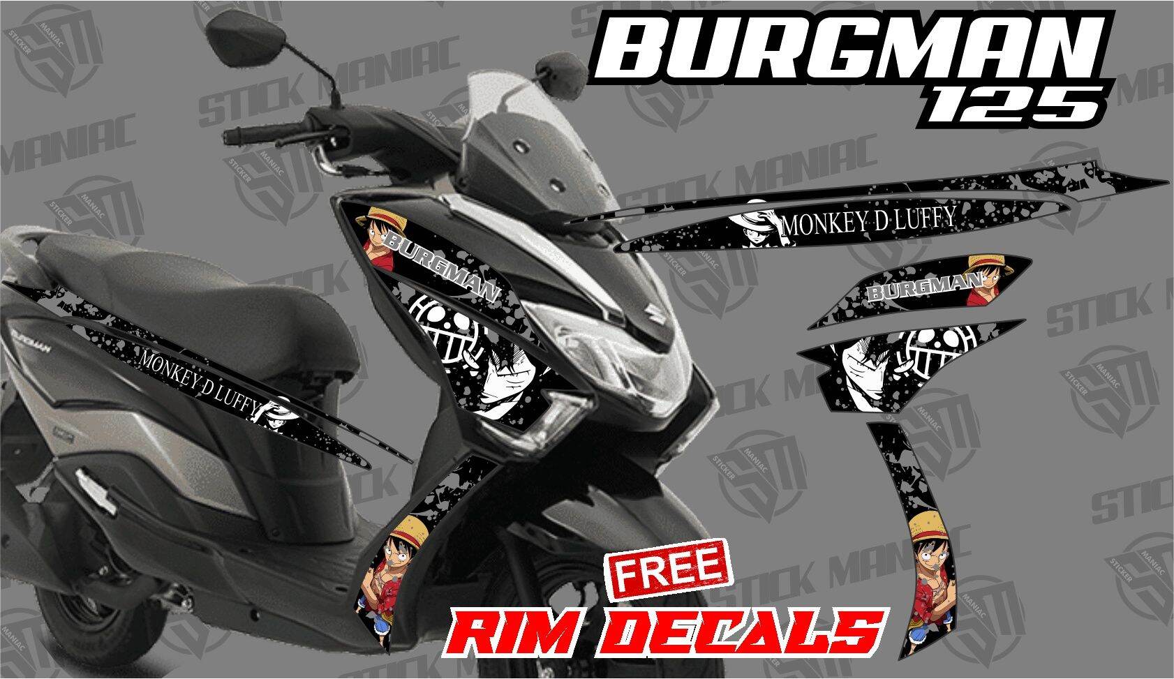Suzuki burgman decals sticker | Lazada PH