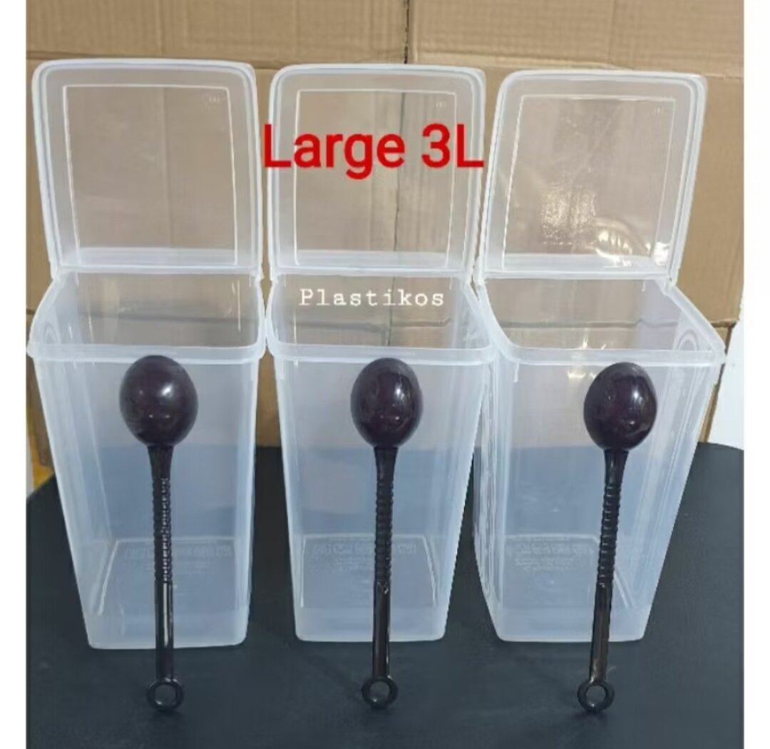 3 PCS FOOD STORAGE CONTAINER FOR CEREAL, MILK TEA POWDER, FOOD ...