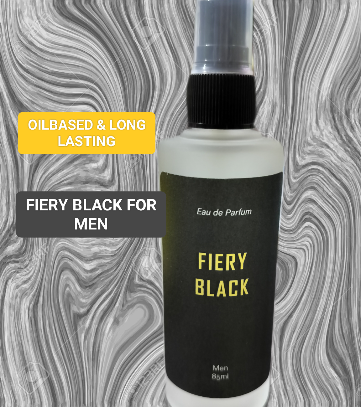 FIERY BLACK EAU DE PARFUM FOR MEN 85ML OIL BASED & LONG LASTING | Lazada PH
