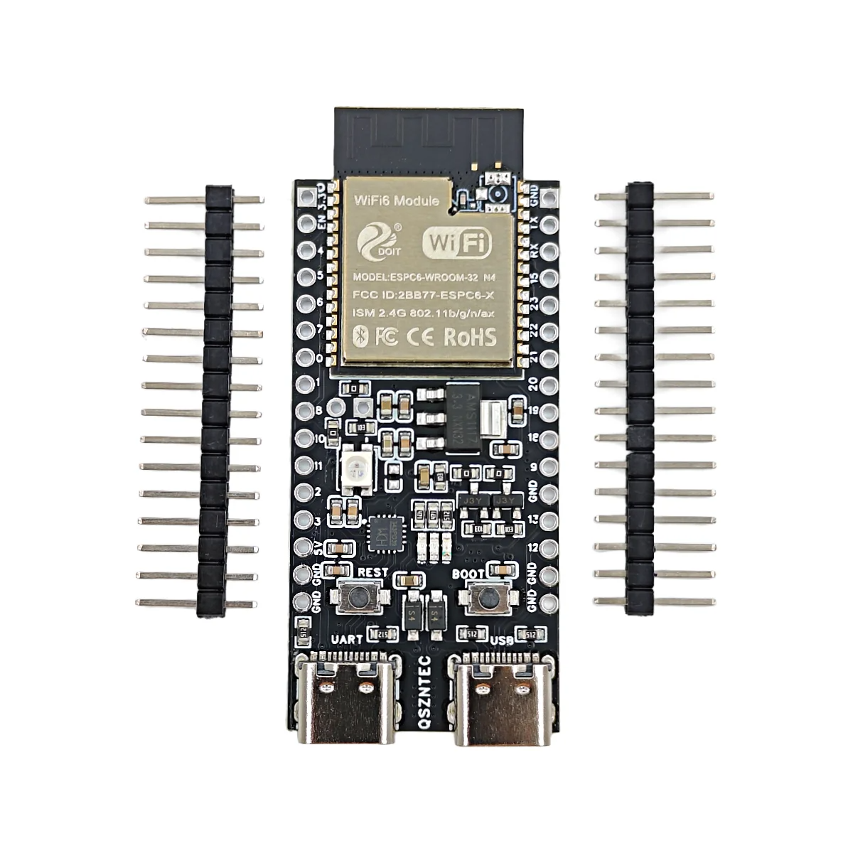 ESP32-C6-DevKitC-1 Development Board ESP32-WROOM-32 N4 Core Board 4MB Flash WIFI6 BLE Zigbee ...