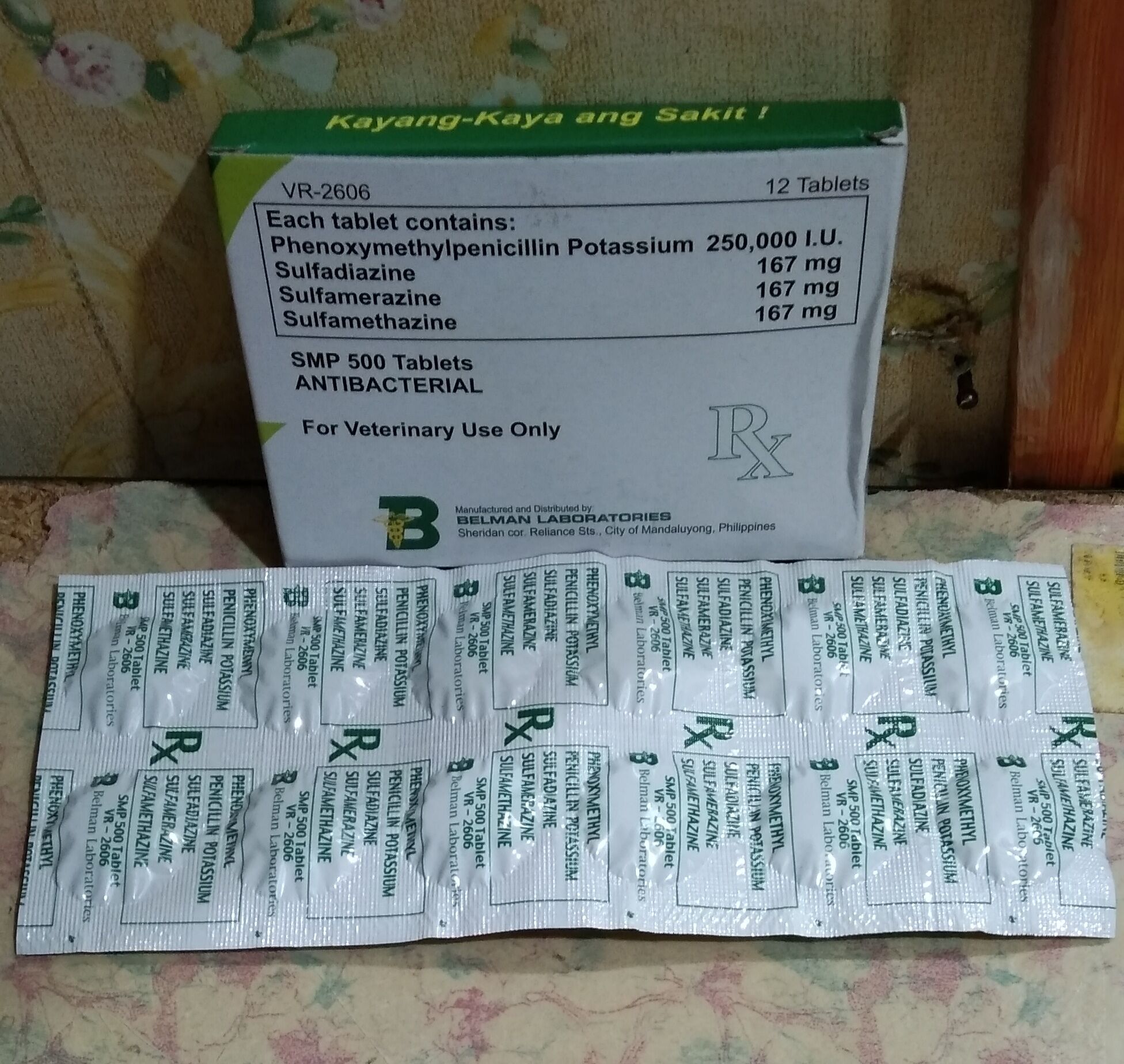 SMP 500 ANTIBACTERIAL 12Tablet per pack | Lazada PH