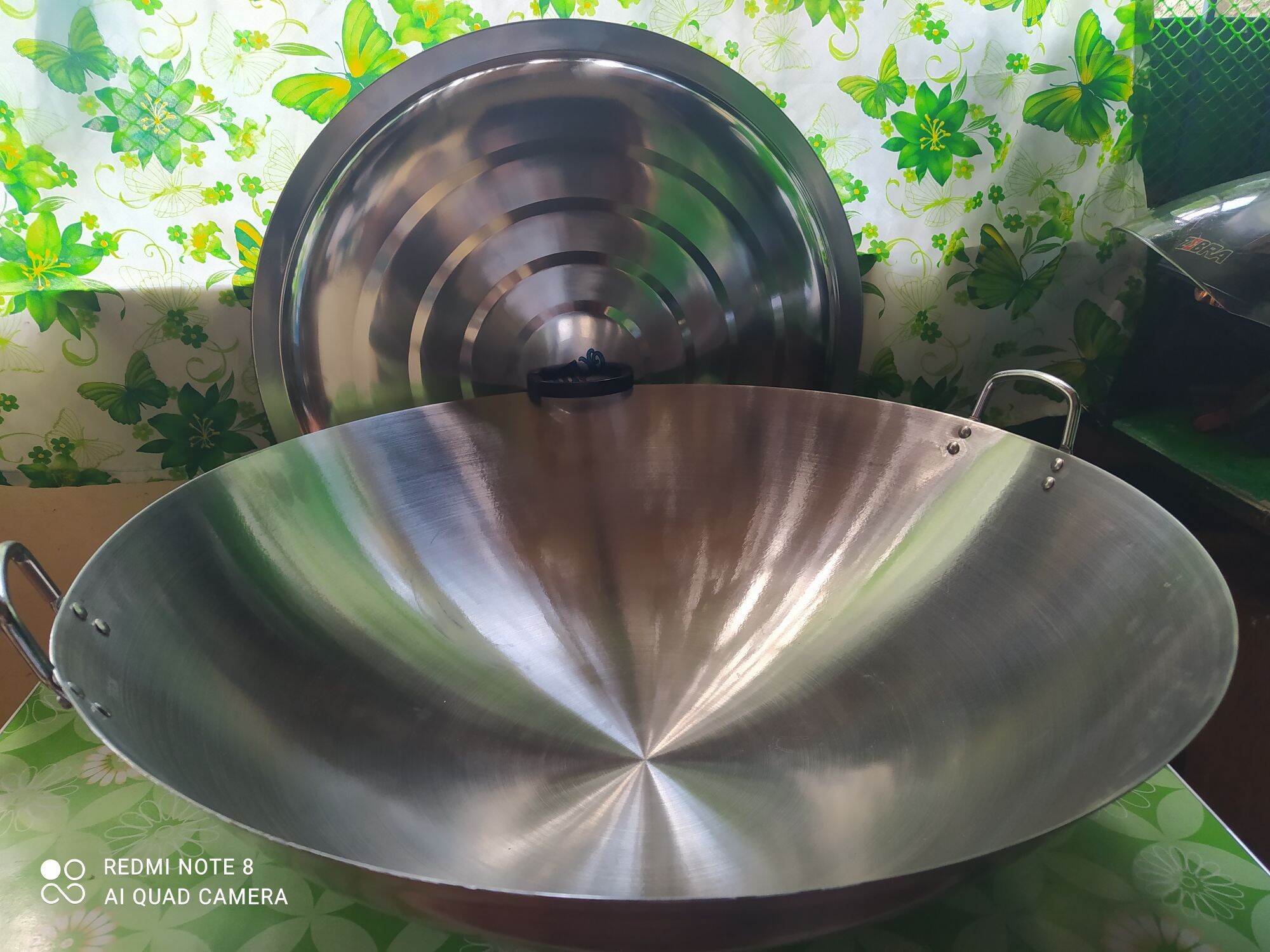 KAWA WOK STAINLESS STEEL 60"CM WITH COVER BIG SIZE & HEAVY DUTY | Lazada PH