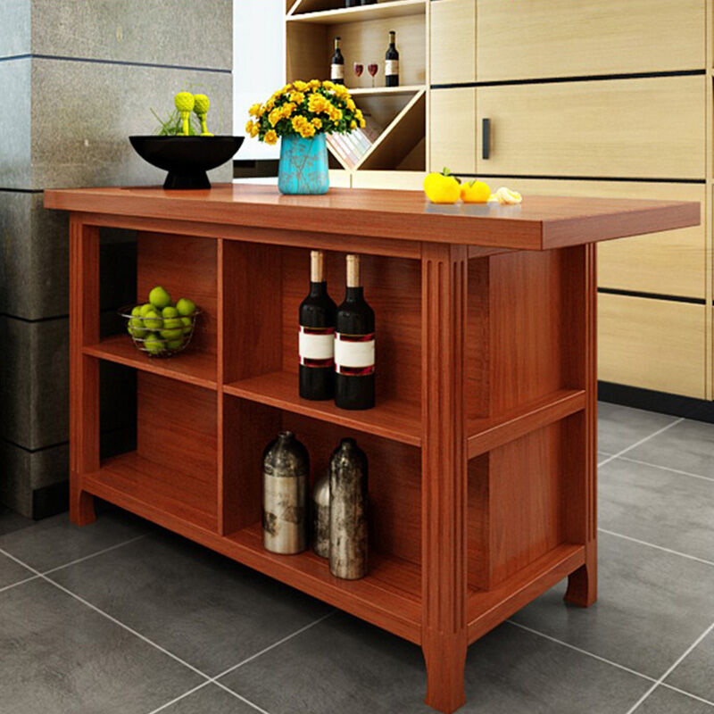 Solid Wood Kitchen Middle Island Table Sideboard Cabinet Hallway ...