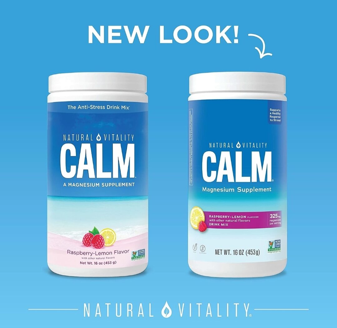 Natural Vitality Calm, Magnesium Citrate Supplement, Anti-Stress Drink ...
