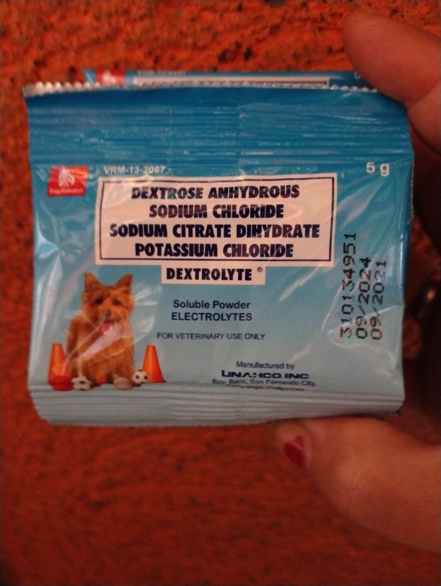 DEXTROLYTE dextrose with electrolytes essential for dog & cat 5g ...