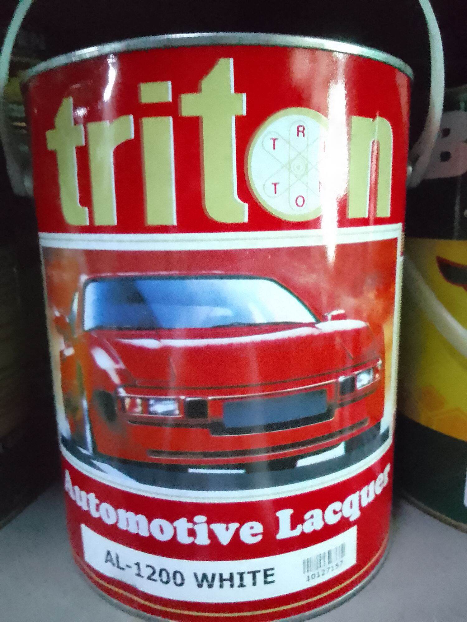 TRITON AUTOMOTIVE LACQUER WHITE (DUCO FINISH) 1 GAL PAMPINTURA SA KAHOY ...