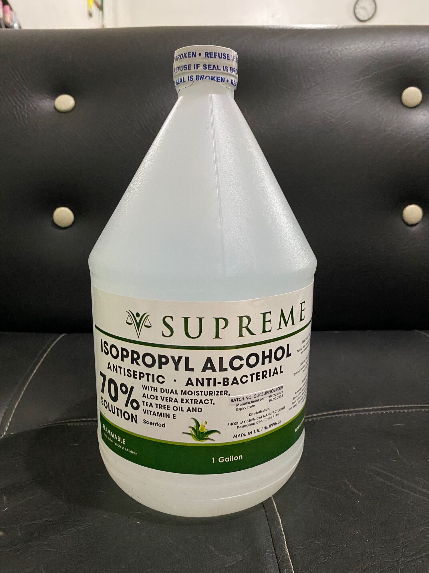 SUPREME ALCOHOL ISOPROPYL GREEN TEA 1 GALLON | Lazada PH
