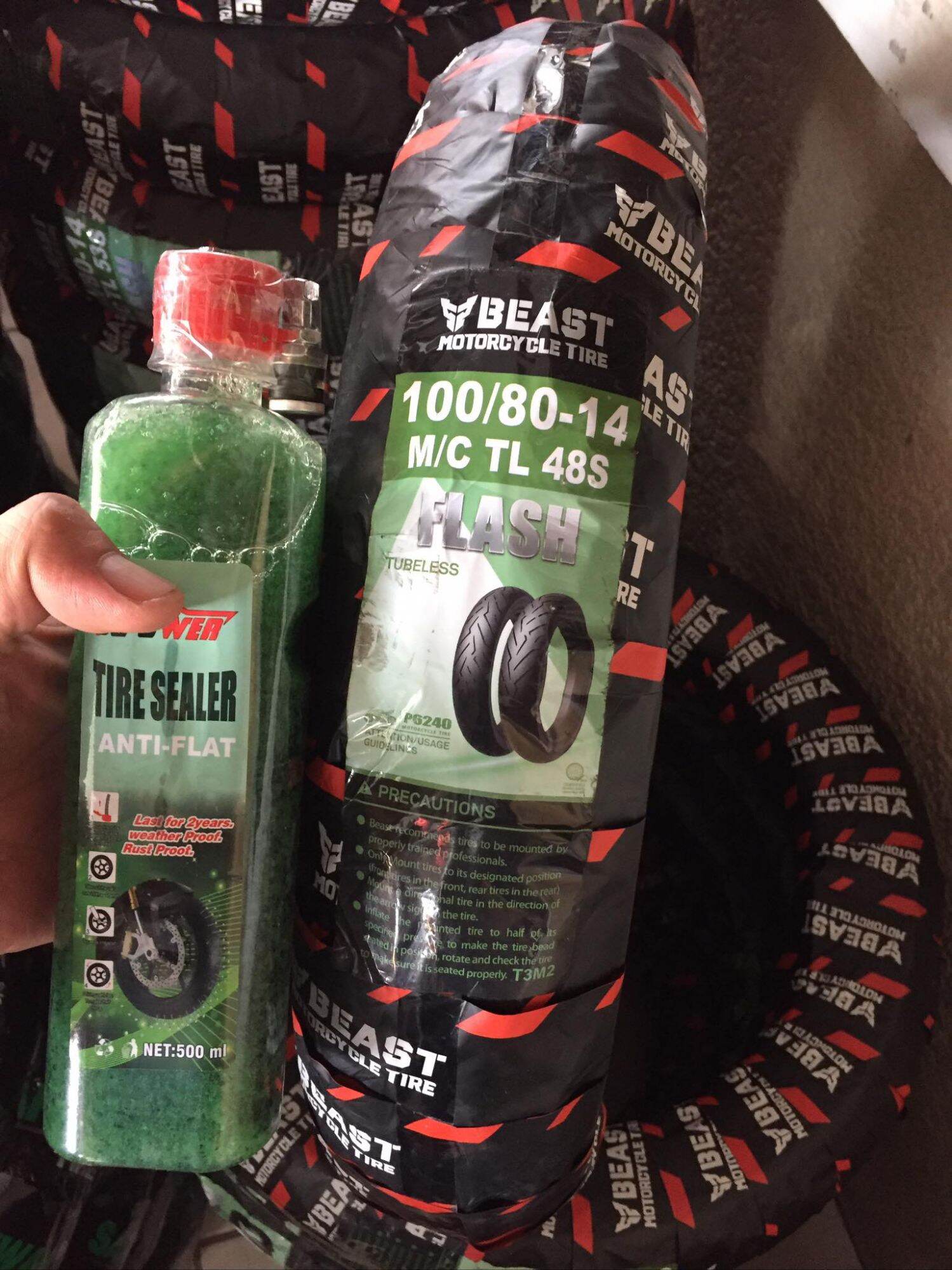 BEAST TIRE (Flash) Size 14" & 13" for Aerox, Nmax, Click, Mio, Beat ...