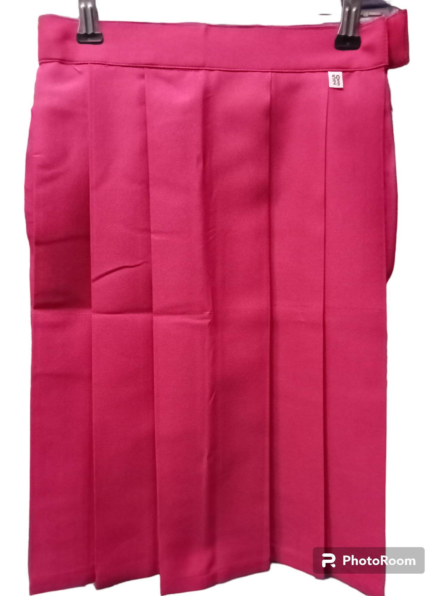 palda pink school uniform back pleats katrina | Lazada PH