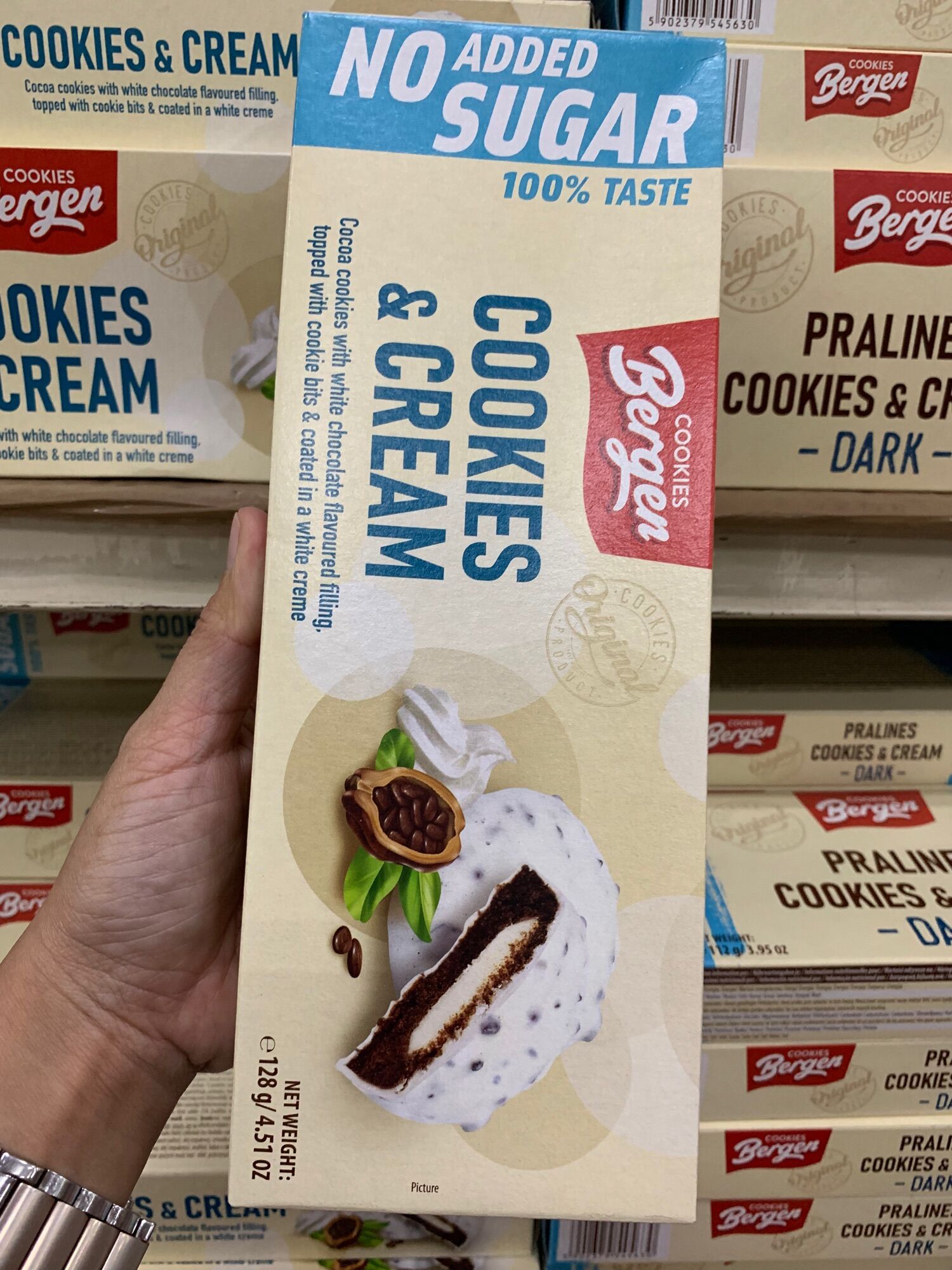 Bergen Cookies & Cream No Sugar 112g | Lazada PH