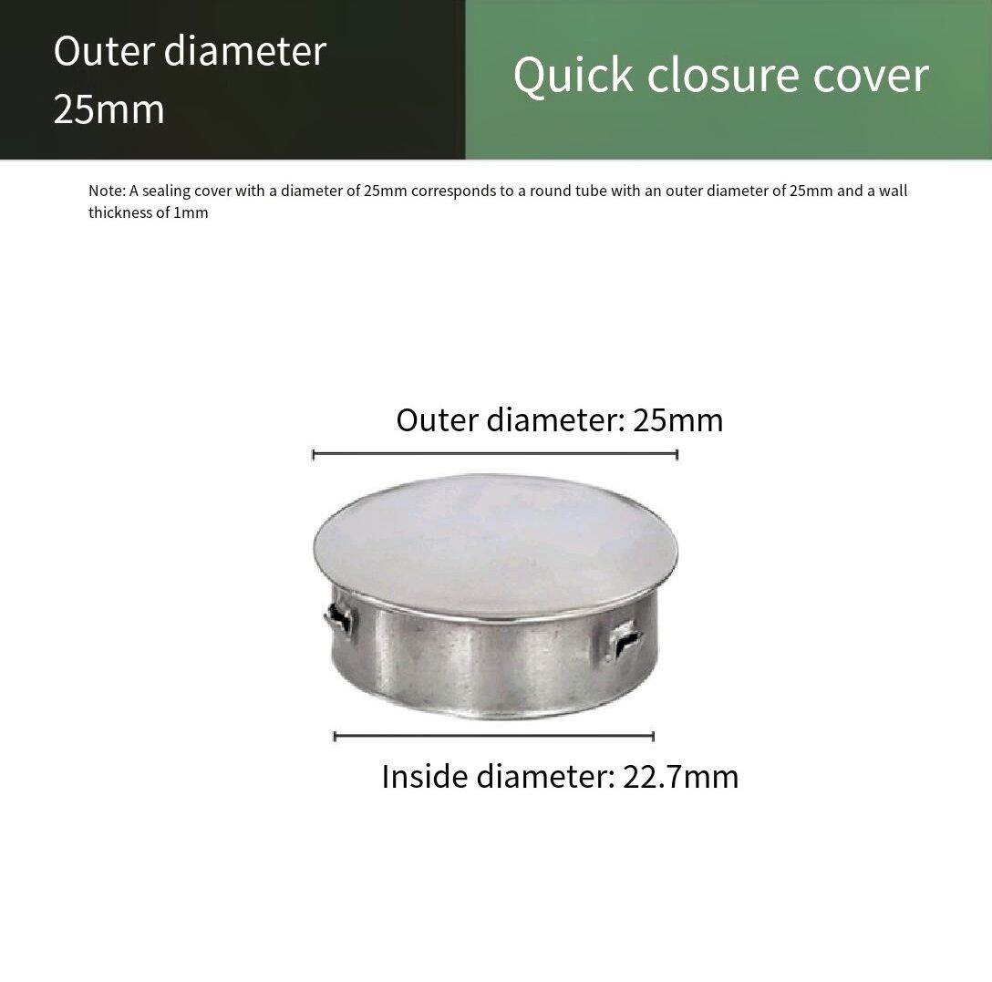 202 STAINLESS Footing End Cap Round Tube End Cap Funitures Seal Closure ...