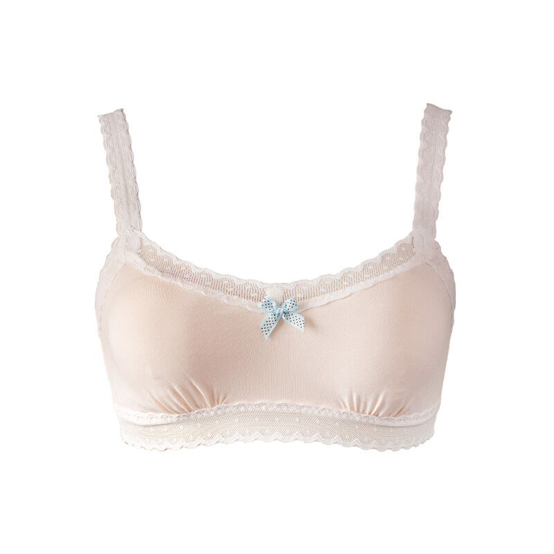 [Stage 2] Mannifen Development Girl Bra Lace Strap Traceless Vest Non ...