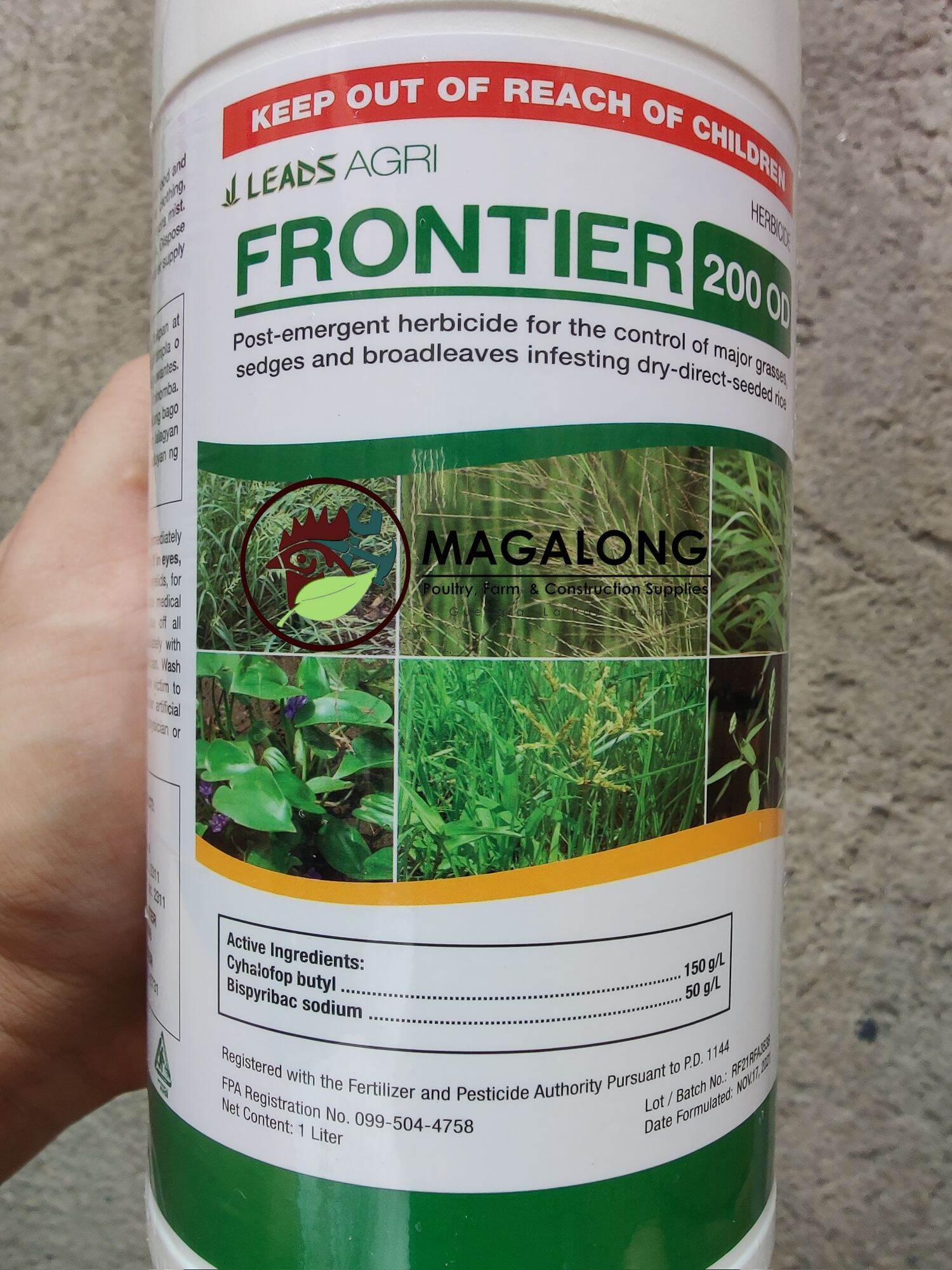 FRONTIER 200 OD HERBICIDE - POST EMERGENT HERBICIDE - 100 ml - 1 Liter ...