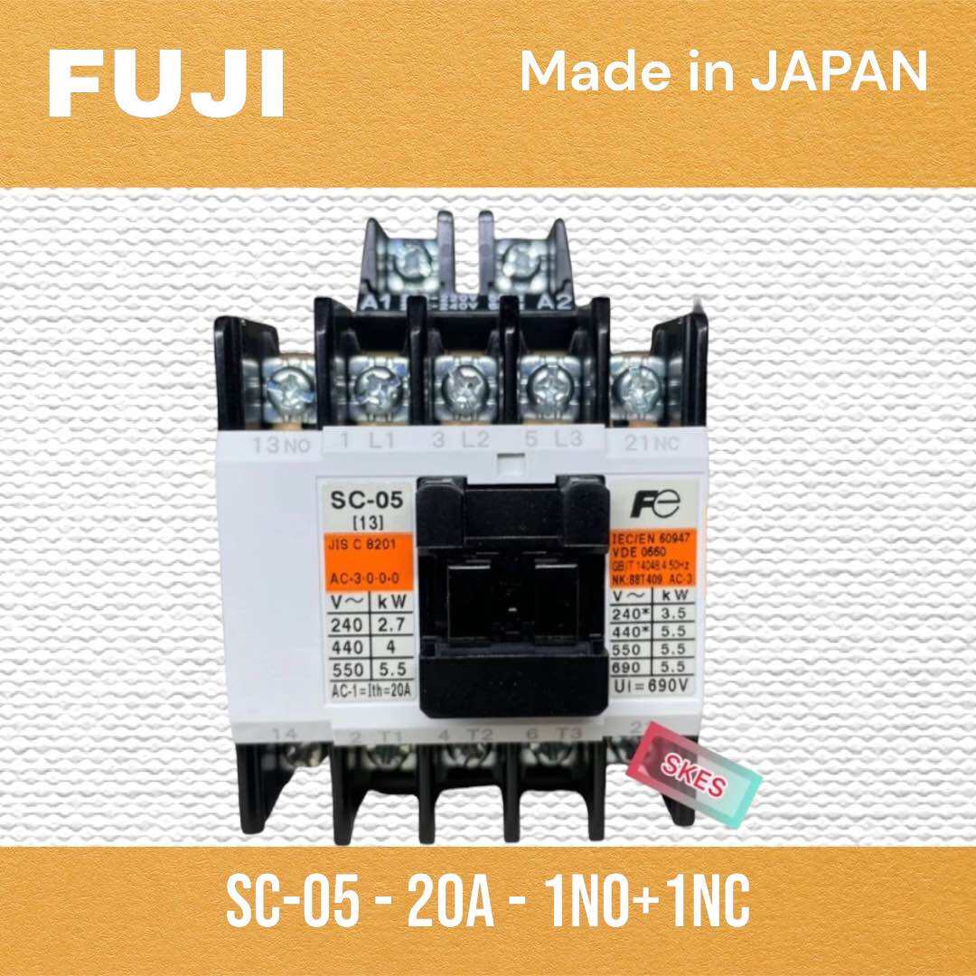 FUJI SC-05 20A MAGNETIC CONTACTOR - Made in Japan | SSK Electric | Lazada PH