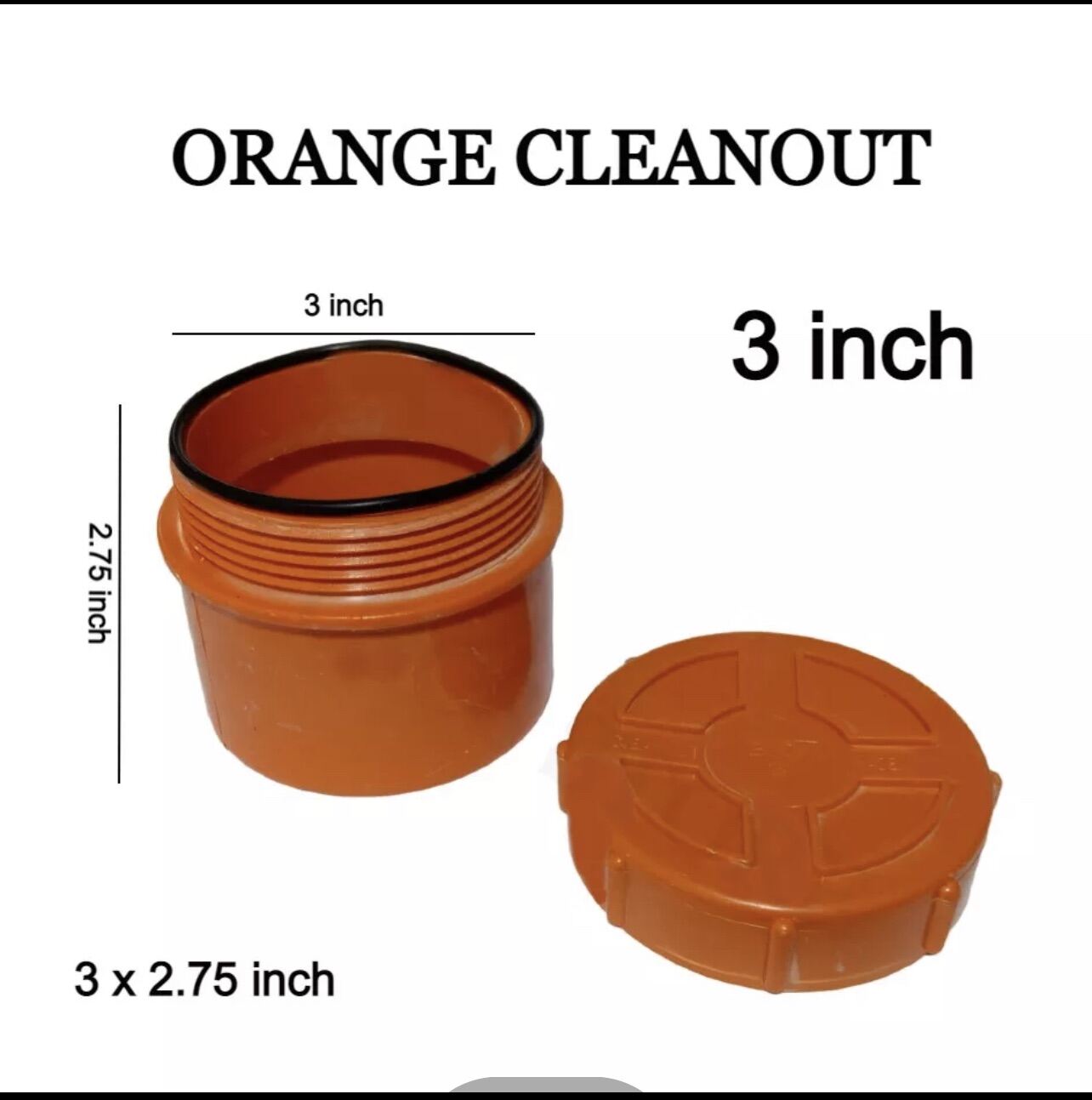 Pvc fittings orange clean out available 2”,3”,4” | Lazada PH