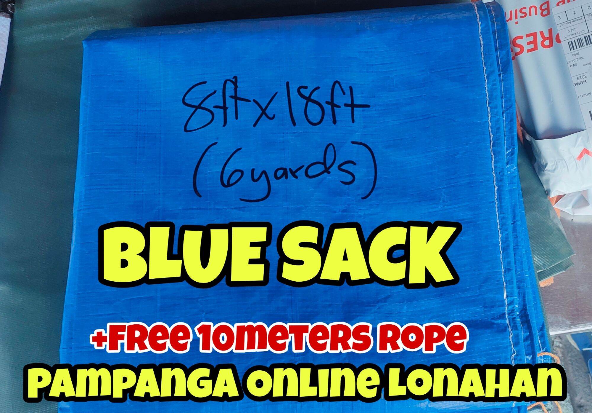 8ft x 18ft (6yards) Blue Sack / Sako Lona / Waterproof Sack Tolda Lona ...