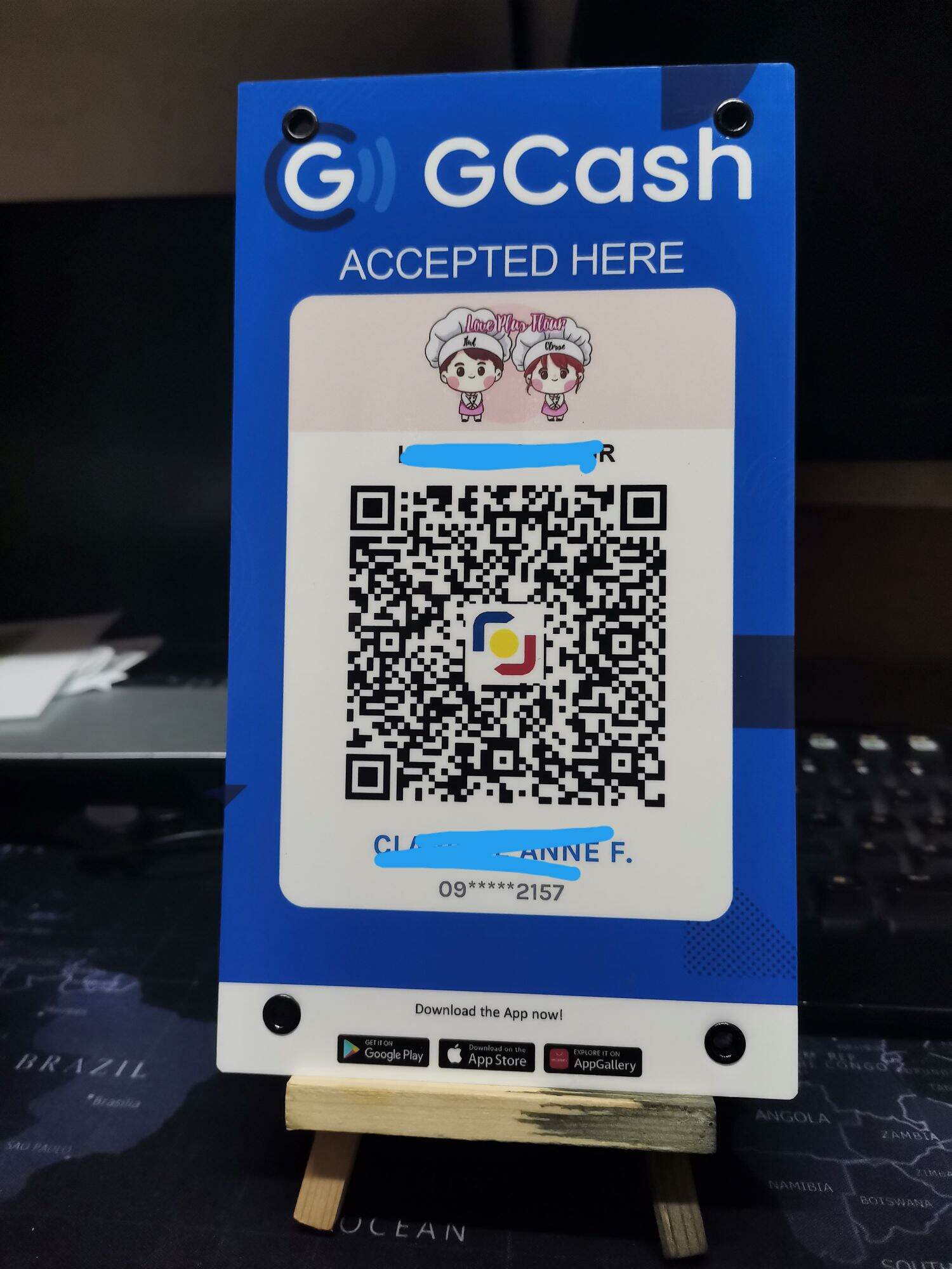 QR CODE WOODEN STAND | Lazada PH