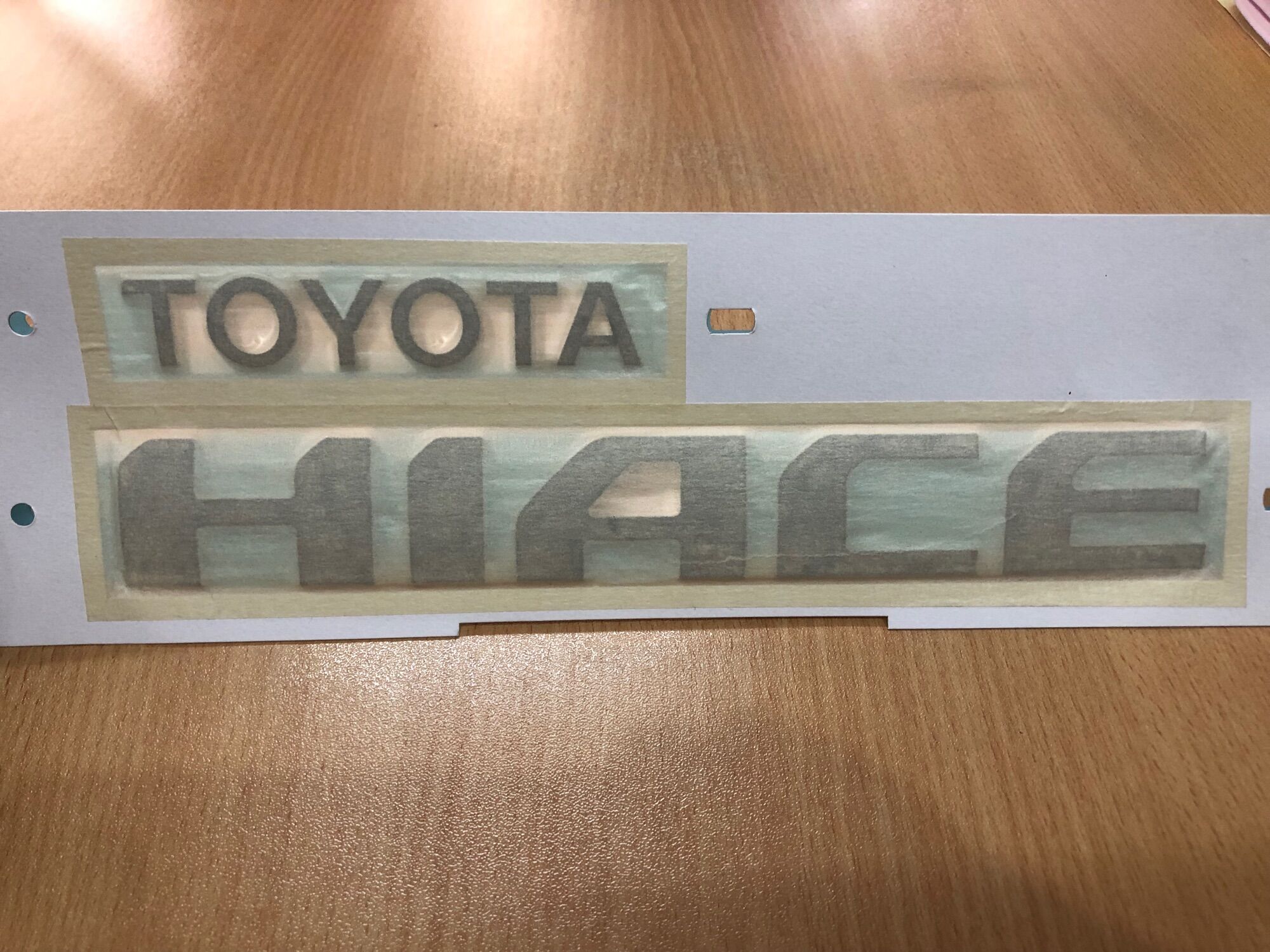 Toyota Hiace Emblem Plate Back Door Name | Lazada PH