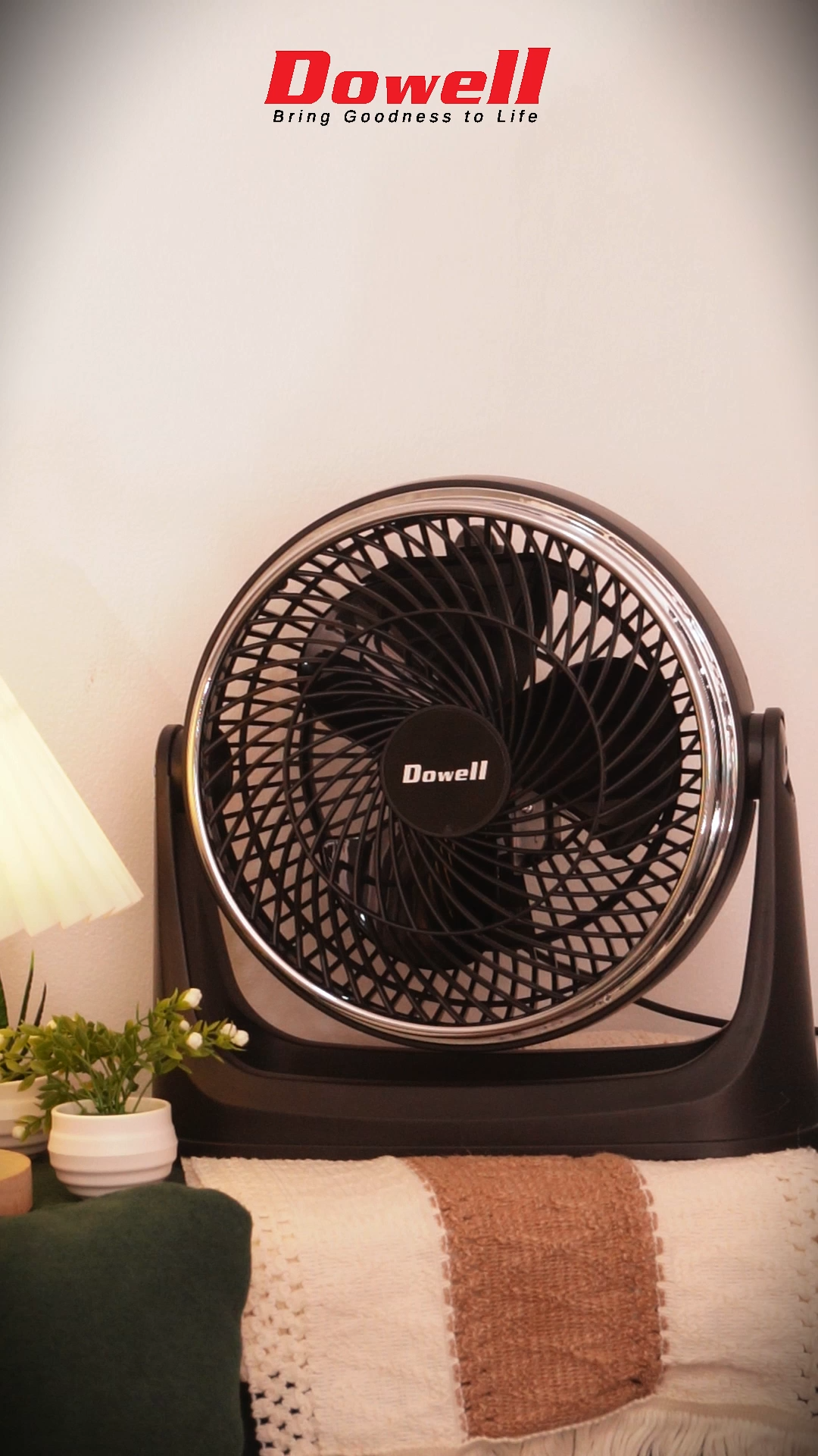 Dowell 10" Box Fan Black with 3 Leaf Blade Top Switch BLACK | BF-2510M ...