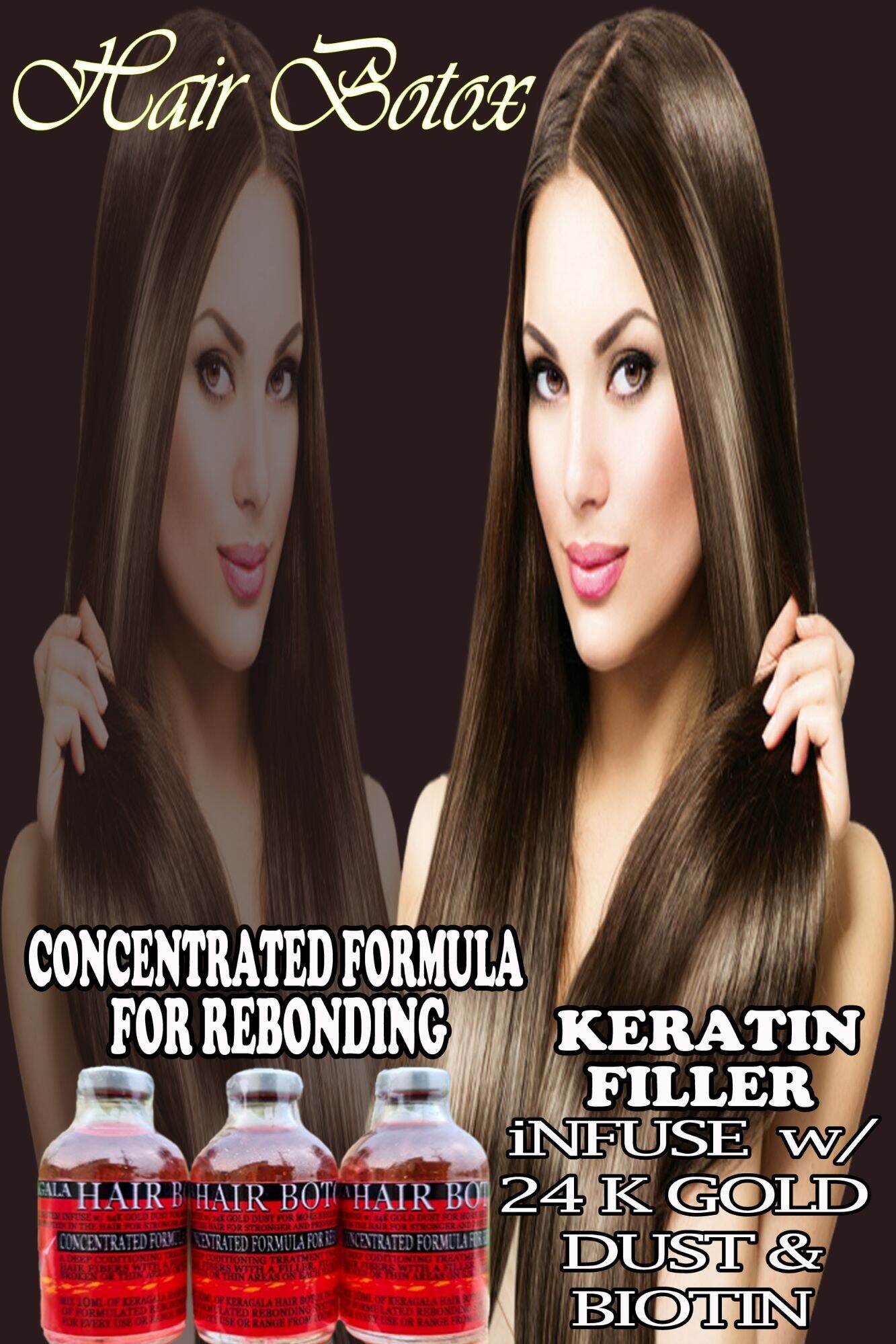 HAIR BOTOX 50ml CONCENTRATED FORMULA FOR REBONDING Buy1Take1 | Lazada PH