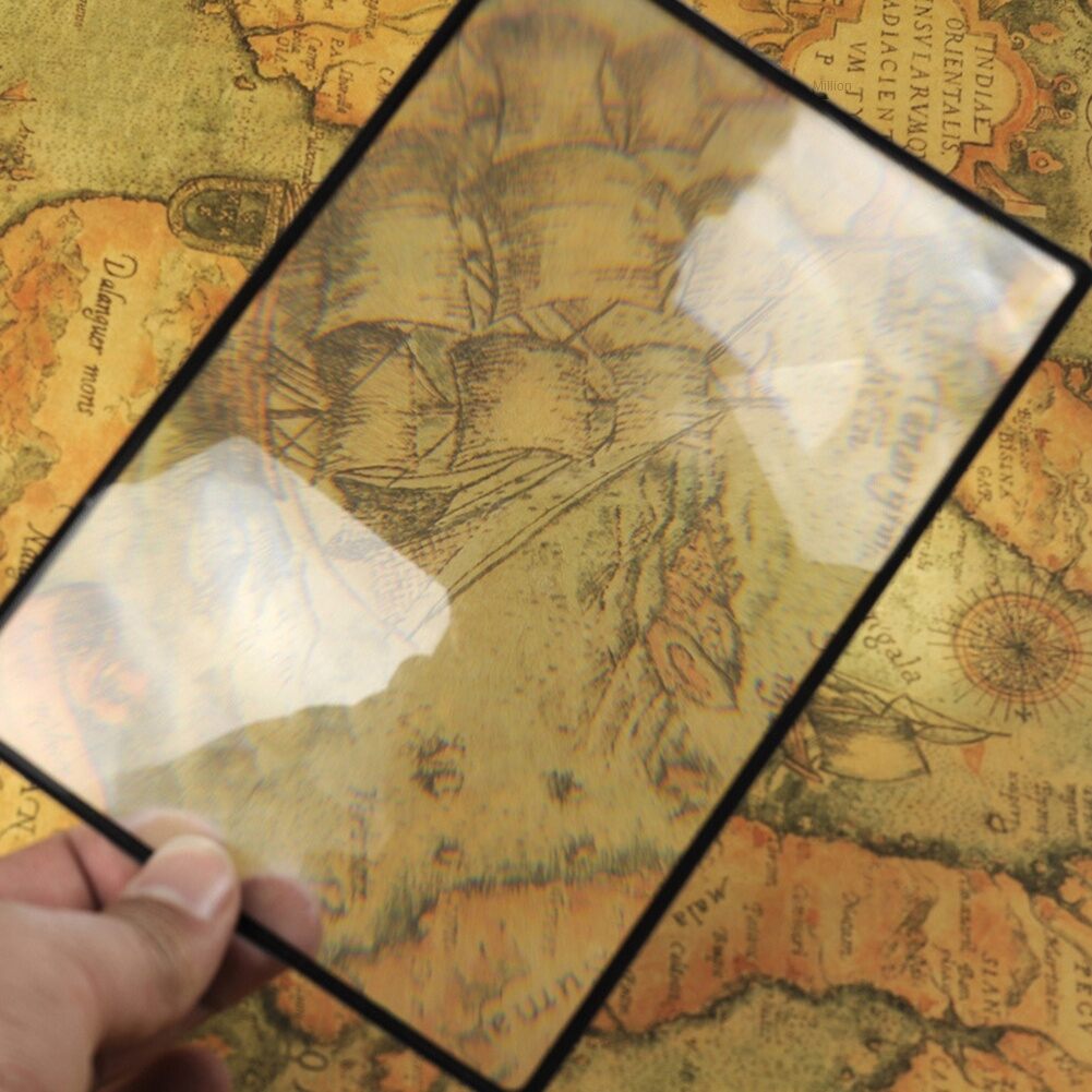 A5 Full Page Large Sheet Magnifier Magnifying Glass Reading Aid Lens ...