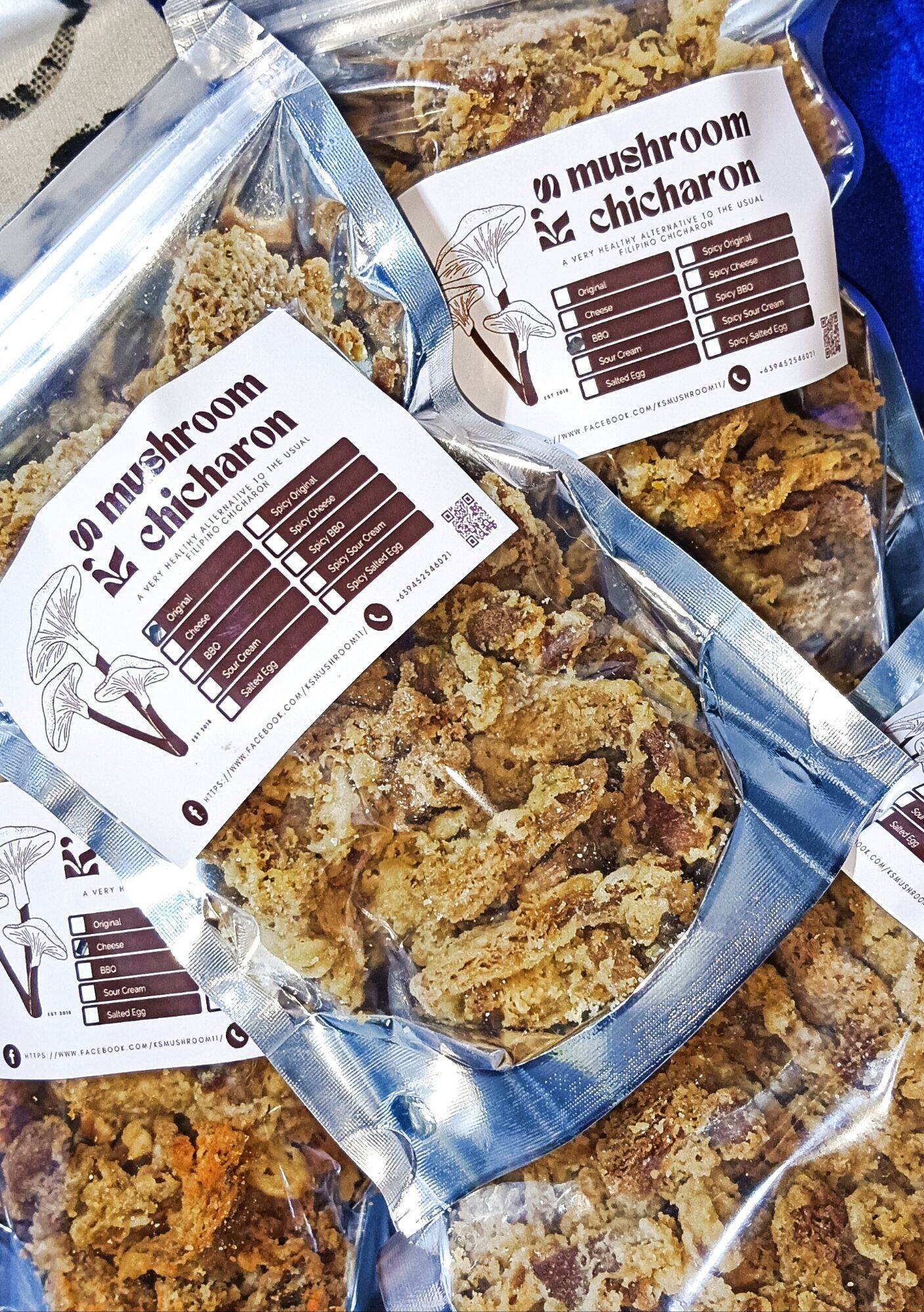 K's Mushroom Chicharon. 100 grams per pack. -SALTED EGG flavor | Lazada PH