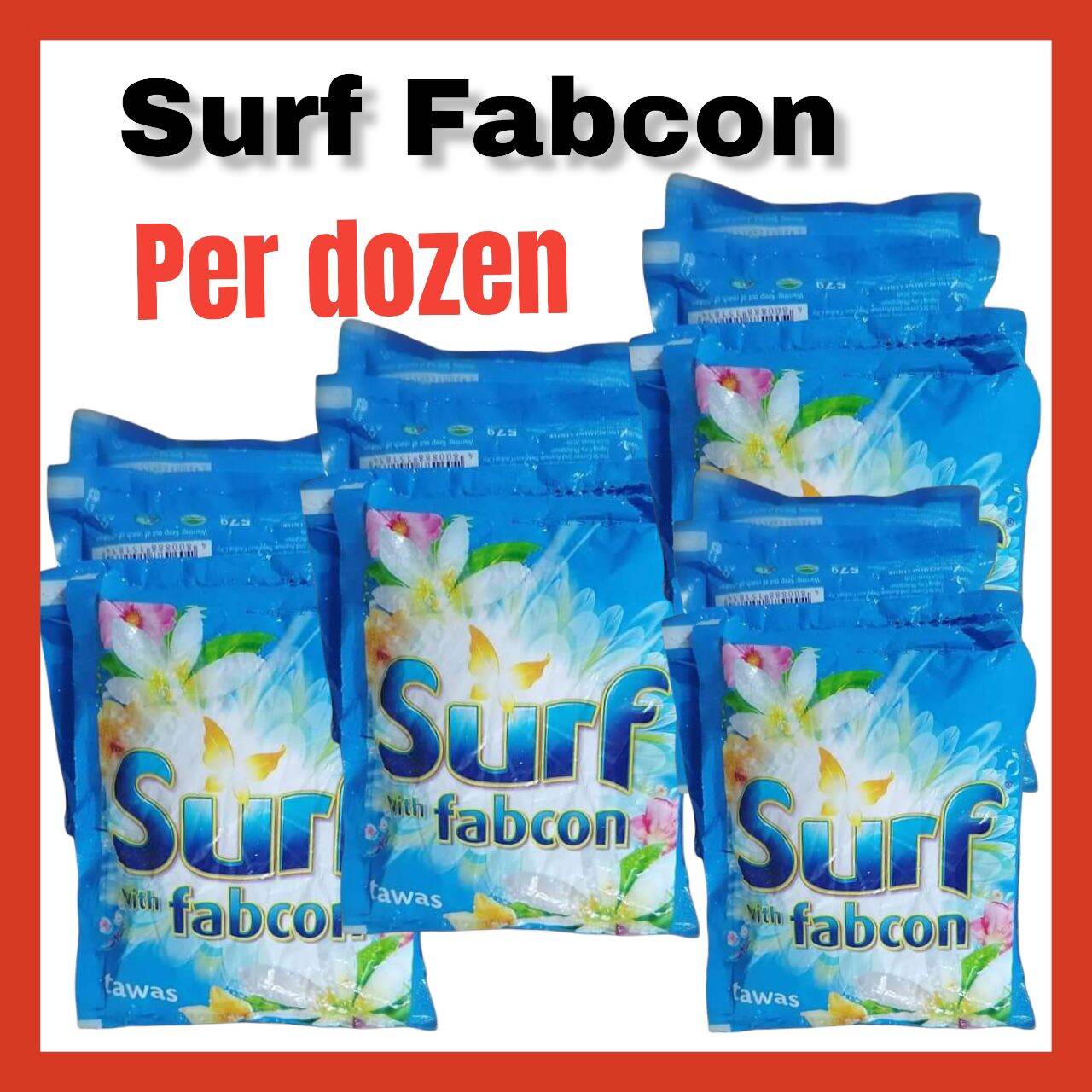 Surf Powder Detergent 12Sachets Blue Red Pink Yellow Violet Green White surf-powder-detergent-12sachets-blue-red-pink-yellow-violet-green-white