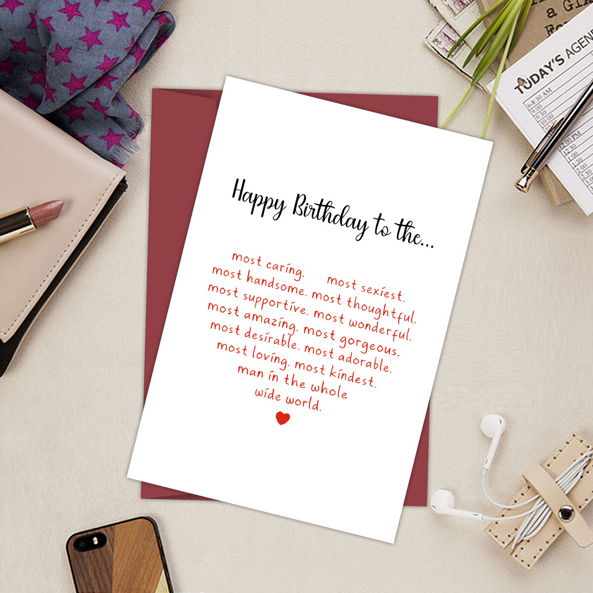 【Miga Plaza】1pcs Happy Birthday Card for Husband Boy Or Men ,Funny ...