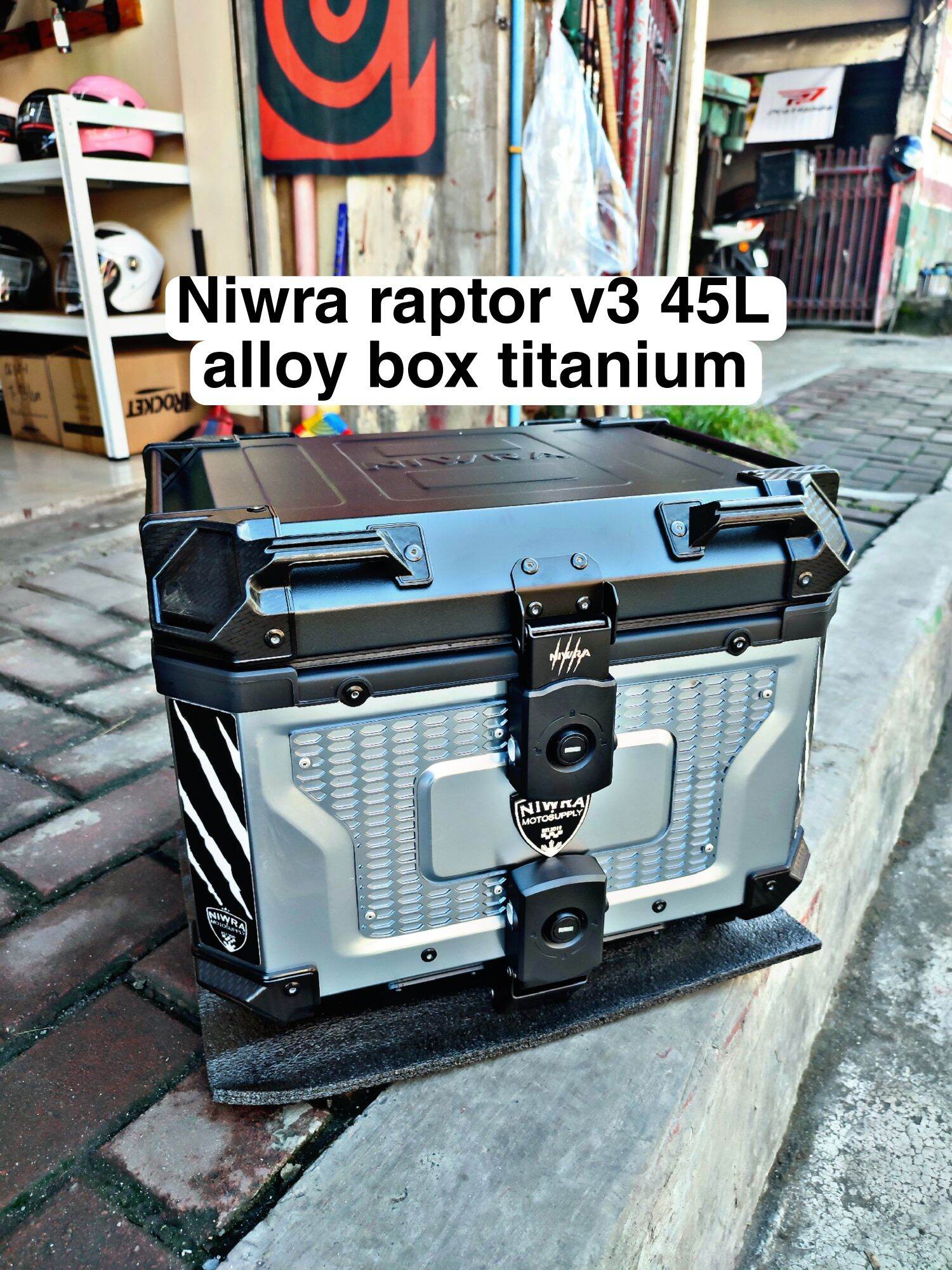 NIWRA RAPTOR V4 45L/55/65L ALLOY TOP BOX | Lazada PH