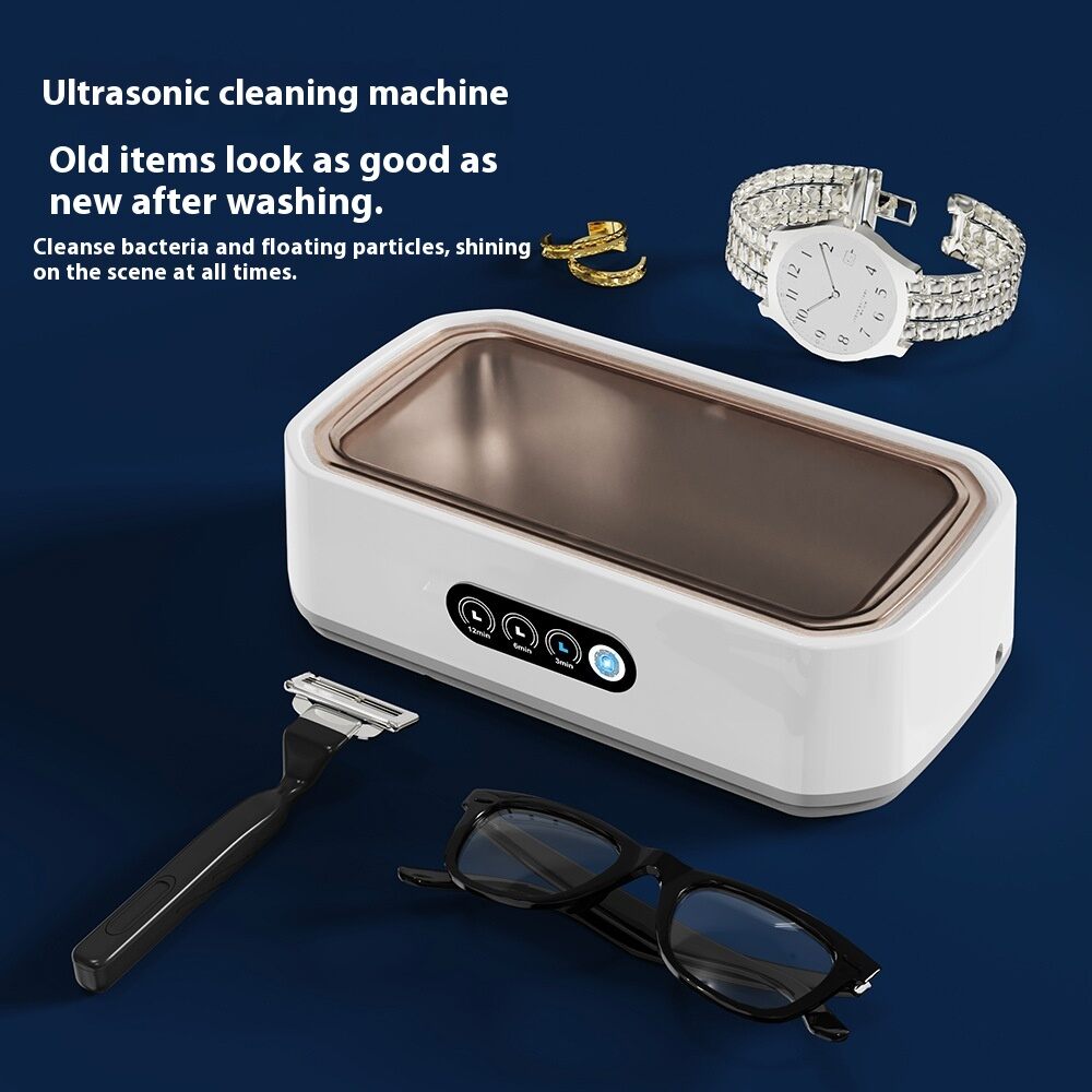 Ultrasonic Cleaner Machine Eyeglass 650ml Mini High-frequency Vibration Cleaning For Glasses ...