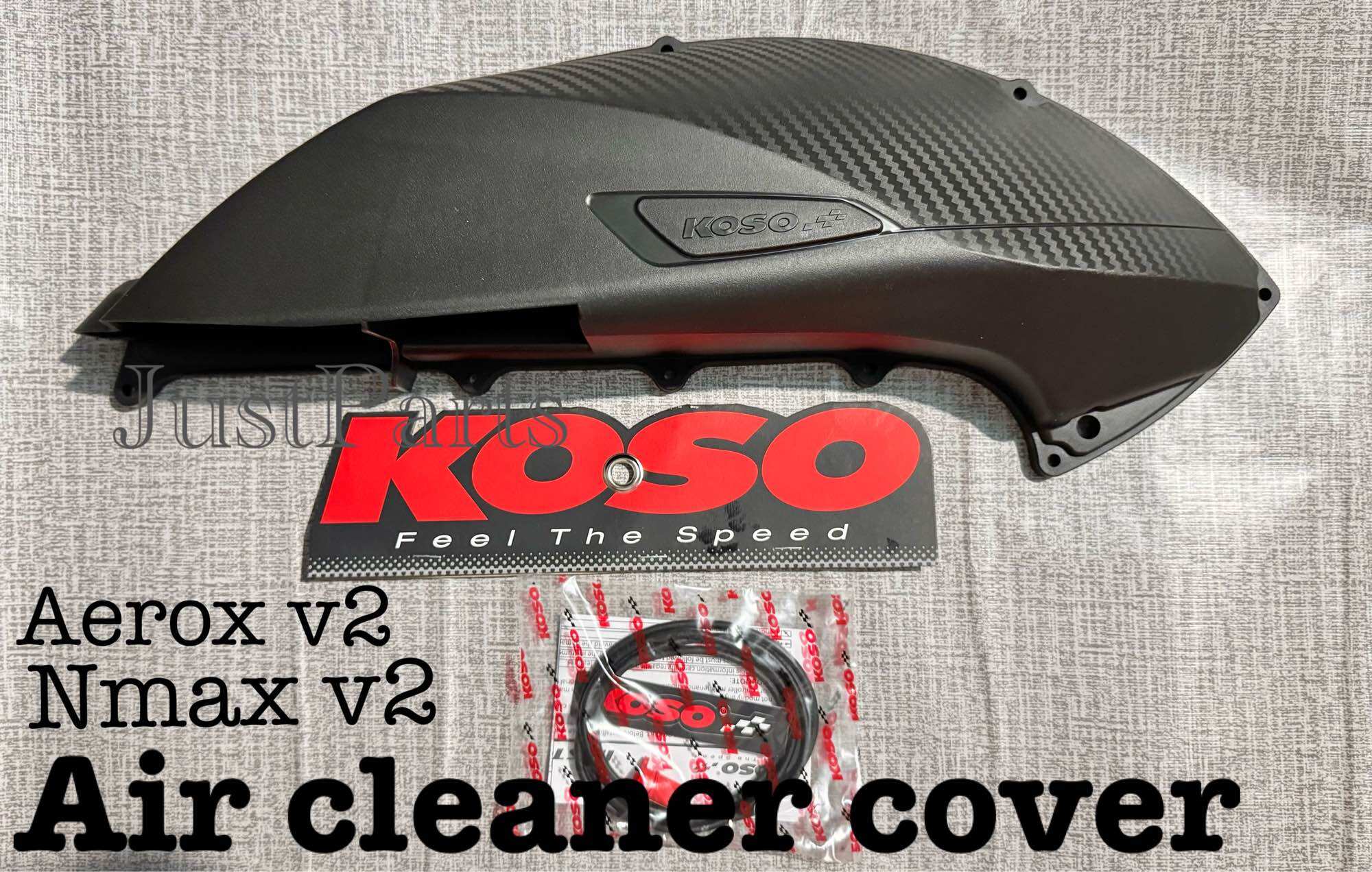 KOSO AIR CLEANER COVER AEROX V2/NMAX V2 WITH SEAL AND PIPE DRAIN ...