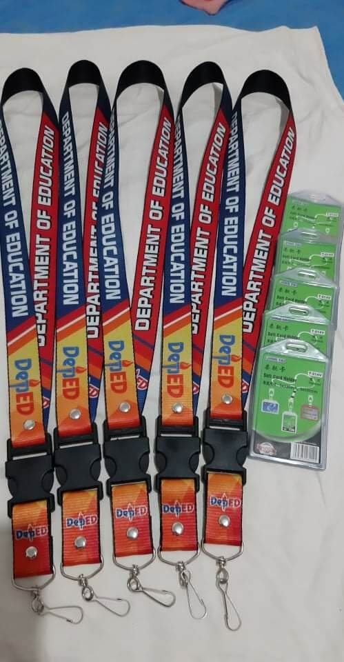 DepEd W/ HOLDER ID LACE LANYARD/BLUE-RED | Lazada PH