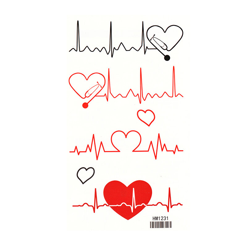 Electrocardiogram Tattoos
