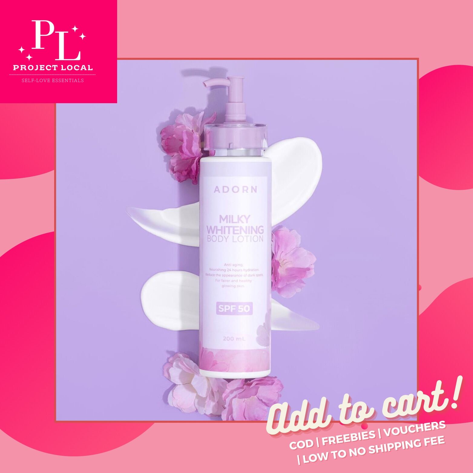 ADORN Milky Whitening Body Lotion (SPF 50) | Lazada PH