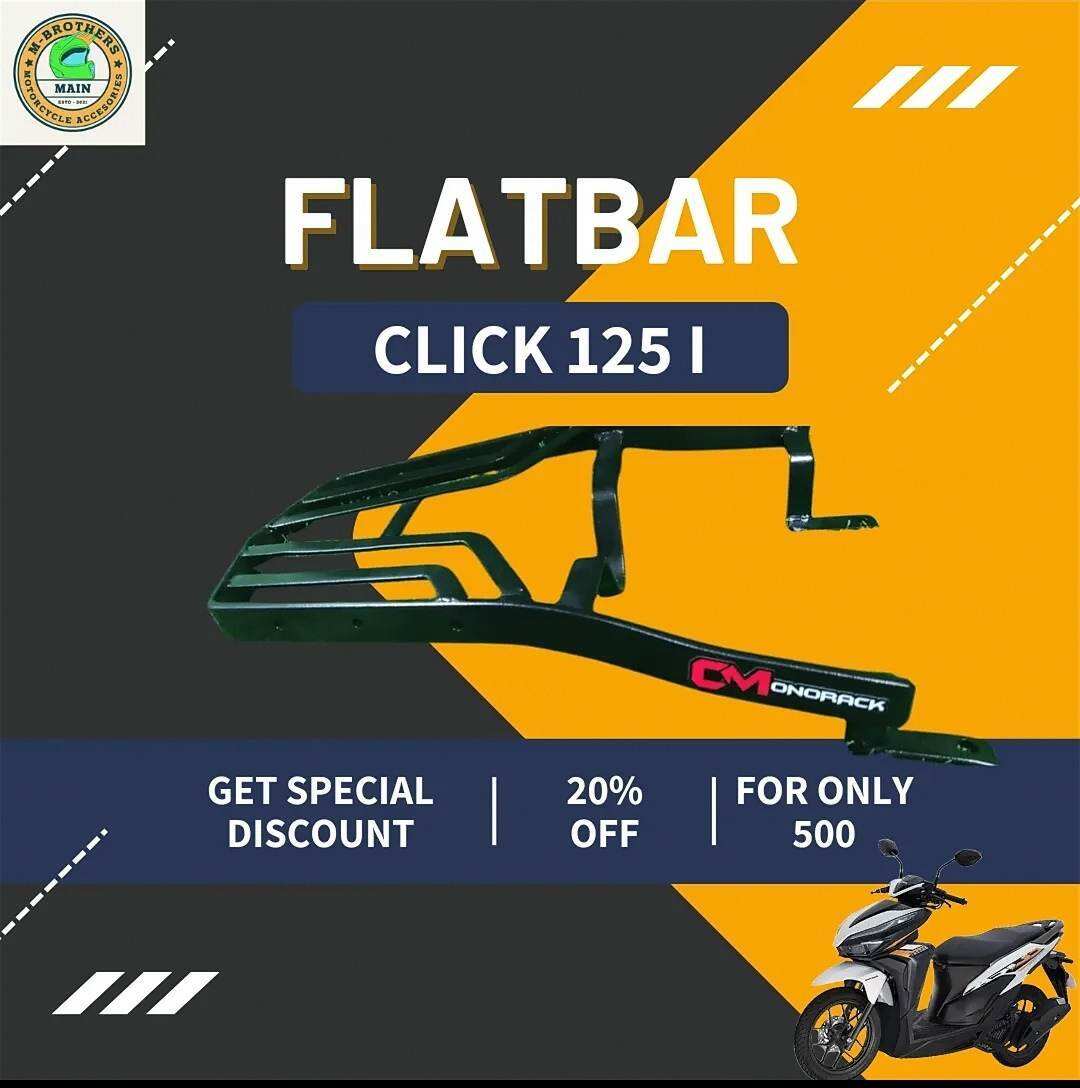 HONDA CLICK V1, V2, & V3-PATONG STYLE MONORACK BRACKET FLATBAR | Lazada PH