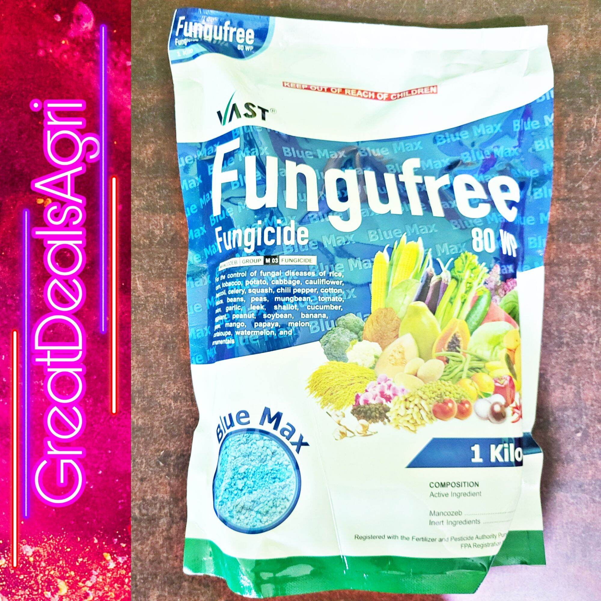 FUNGUFREE 80 WP MANCOZEB FUNGICIDE (1 KILO) VAST | Lazada PH
