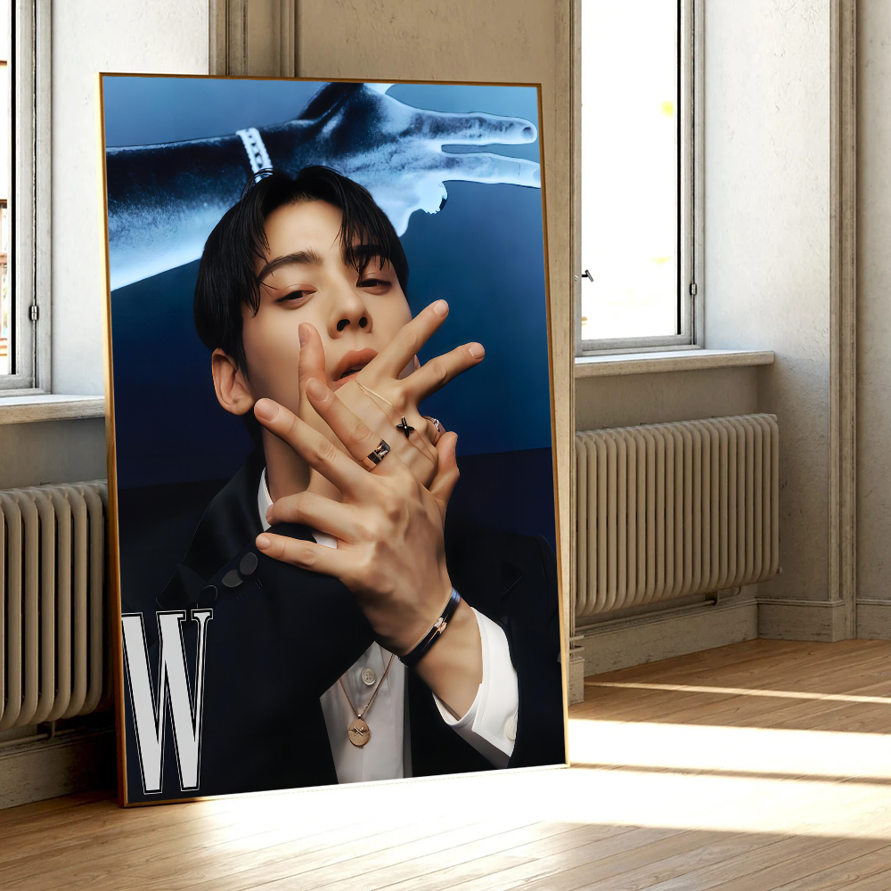 Korea Cha Eun Woo Poster Classic Vintage Posters HD Quality Wall Art ...