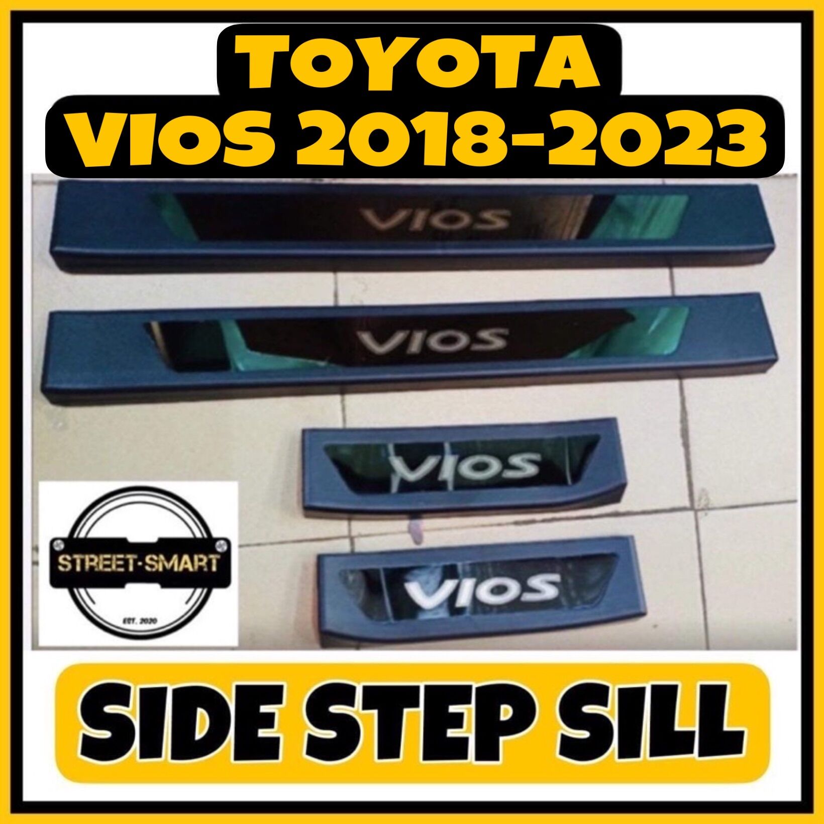 TOYOTA VIOS 2018-2023 SIDE STEP SILL | Lazada PH