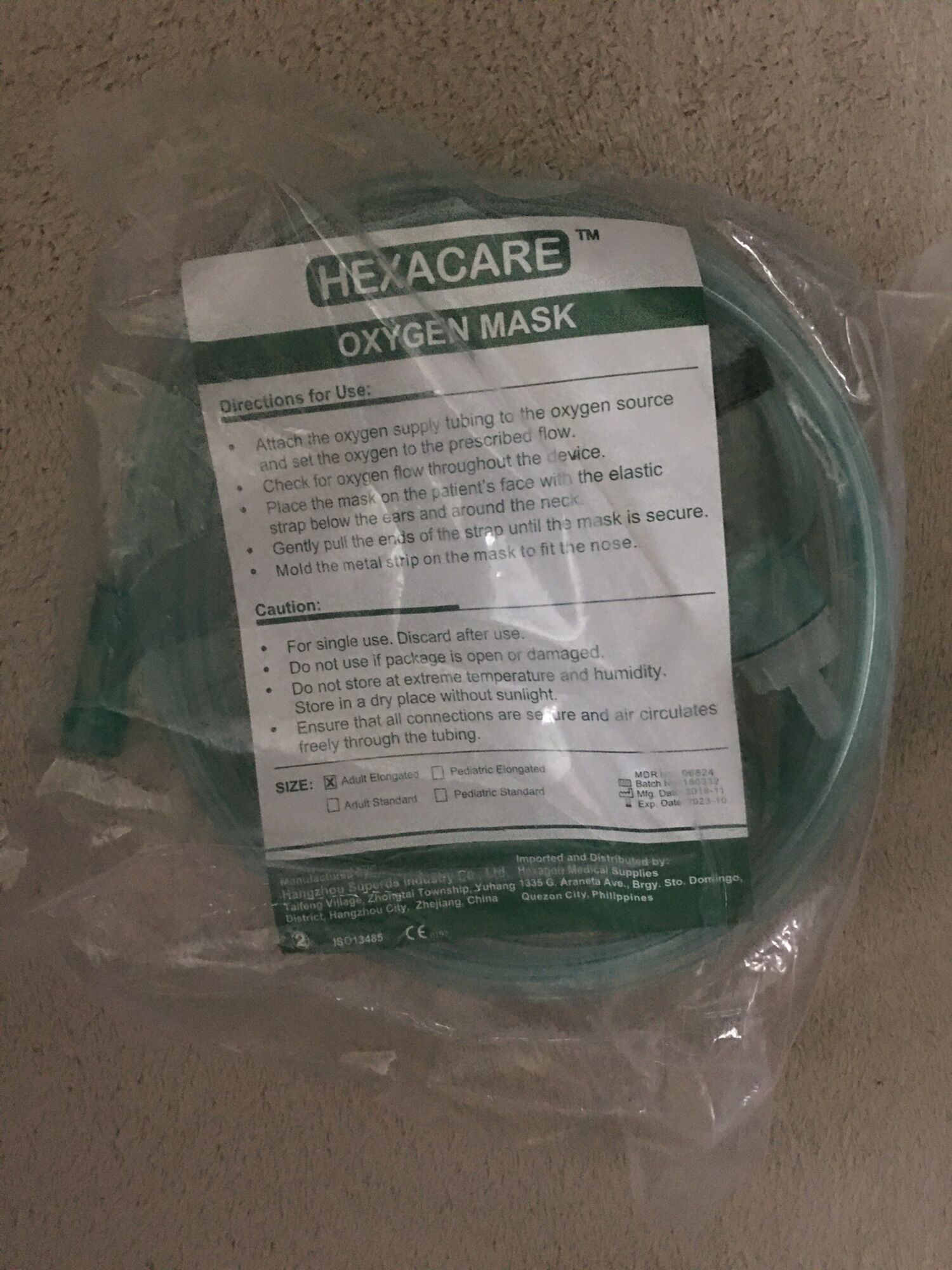 Oxygen Mask Adult hexacare | Lazada PH