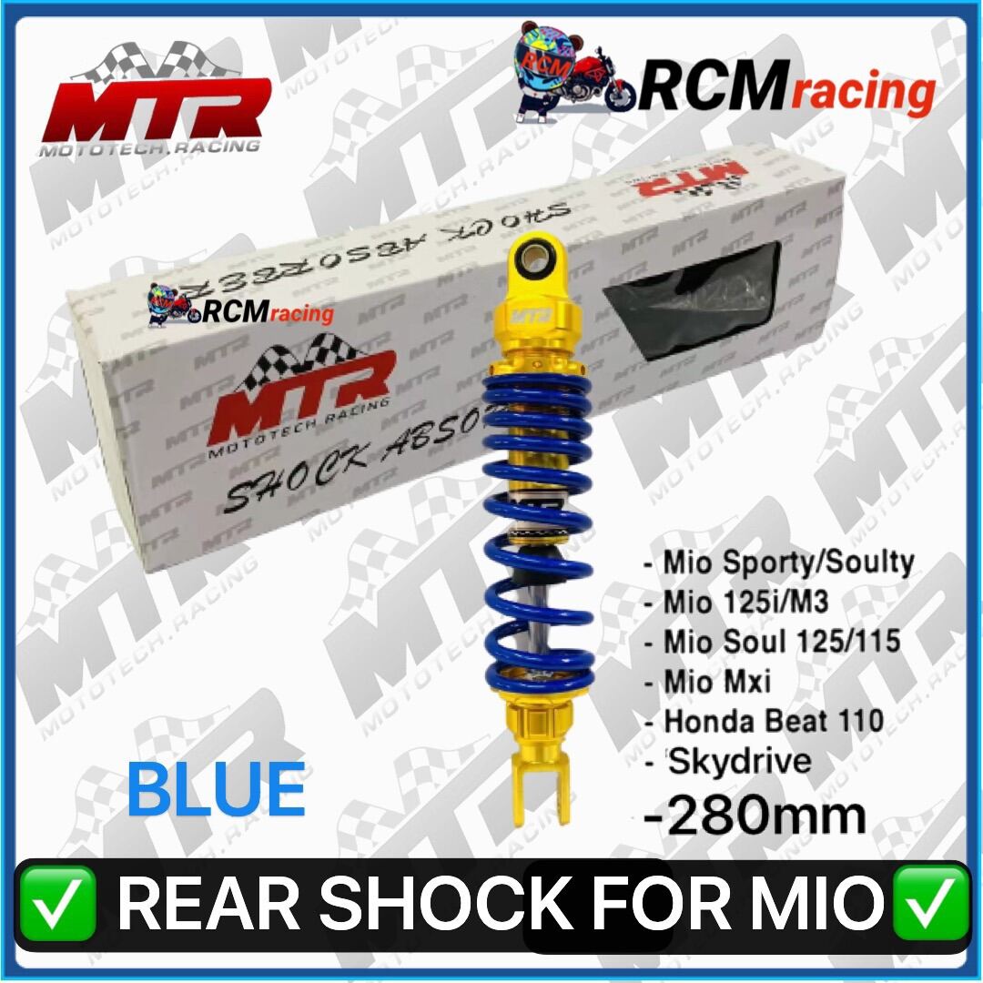 REAR SHOCK MTR MT-008-280MM-300MM FOR Mio Sporty/Mio Soul/ Mio Soul I ...