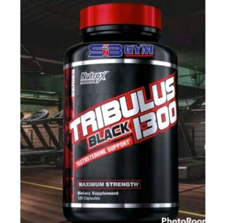 Nutrex Tribulus Black 1300 Testosterone Support 120 Capsules and ...