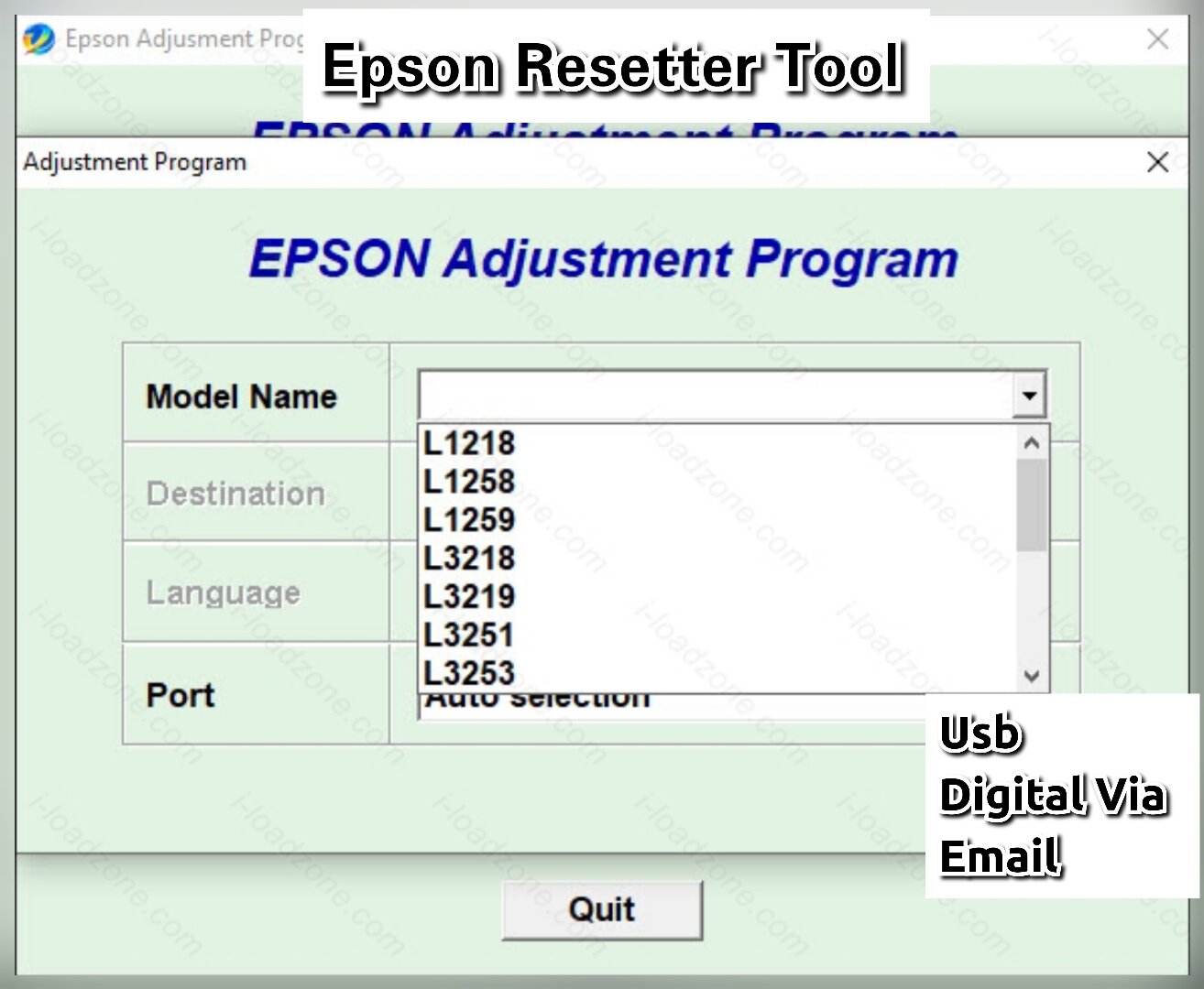 Epson Resetter L1218 L1258 L1259 L3218 L3219 L3251 L3253 L3255 L3256 L3258 L3266 L3267 L3268 ...