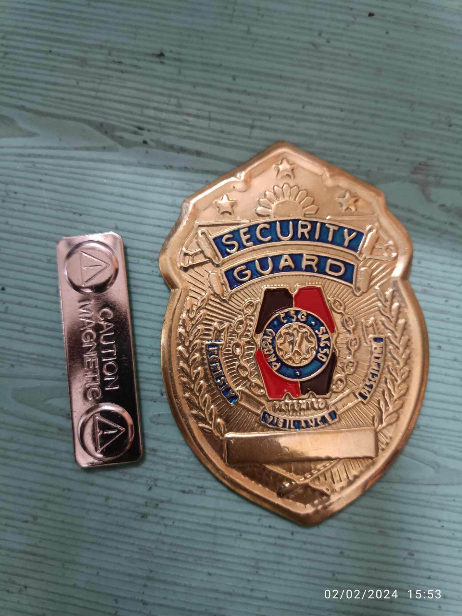 Badge magnetic for security guard | Lazada PH