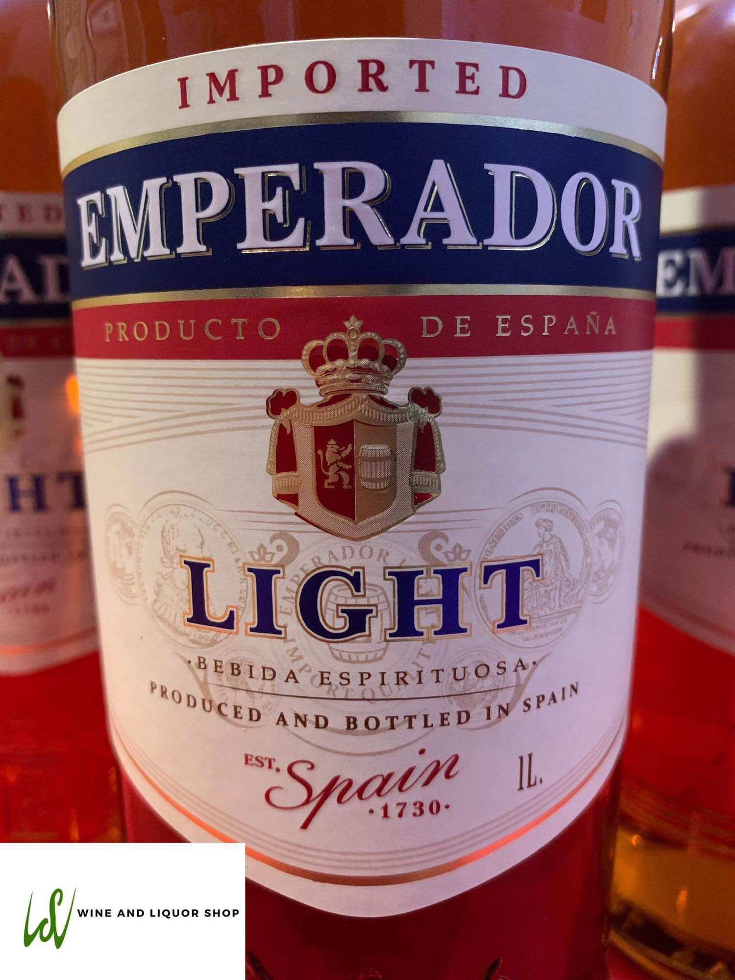 Emperador Lights Logo Emperador Light Imported 1L