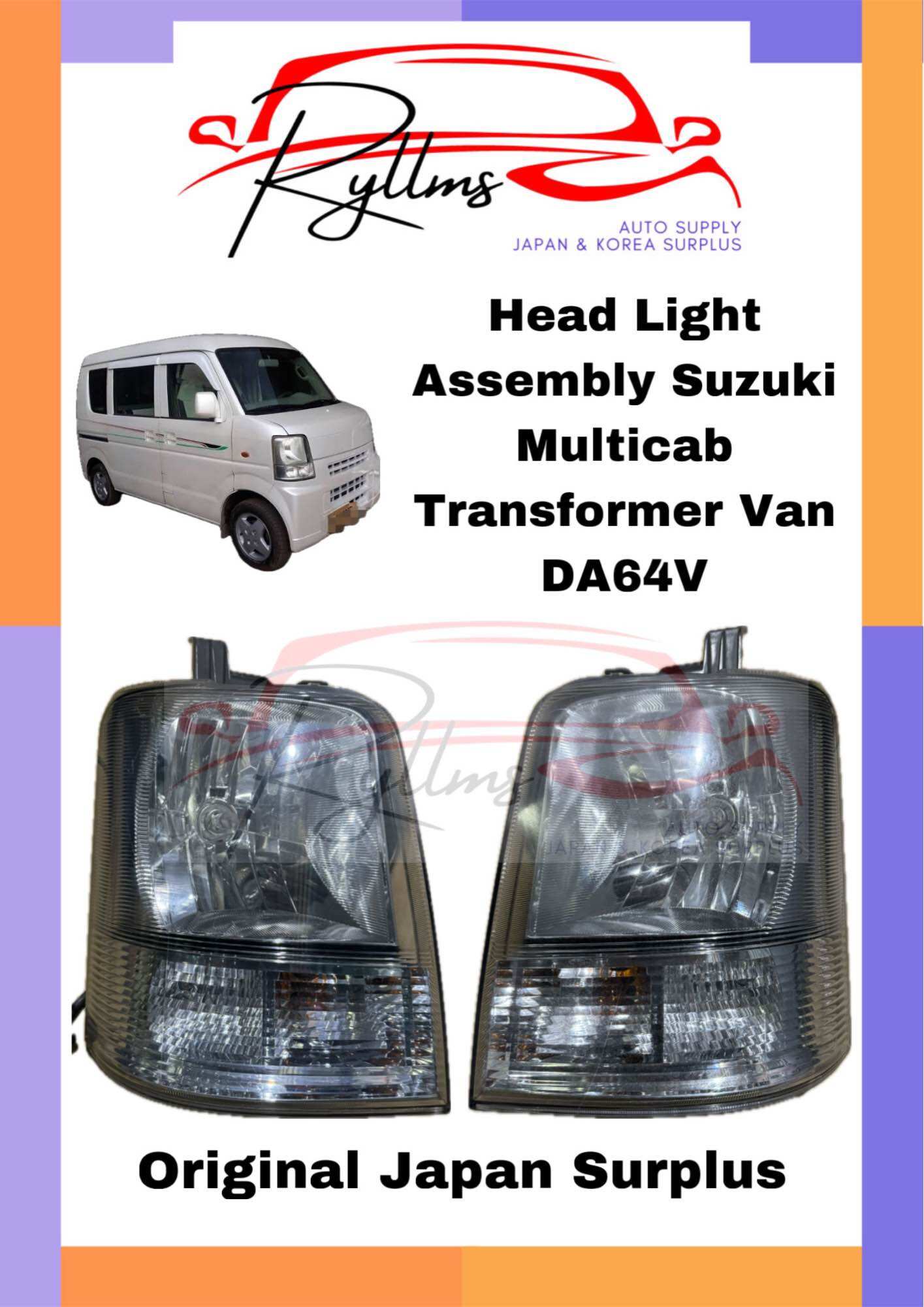 Head Light Assembly Suzuki Multicab Transformer DA64V | Lazada PH