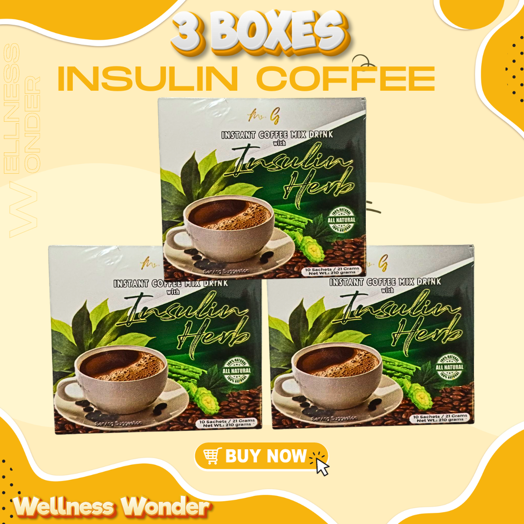 Wellness Wonder 3 Boxes Insulin Coffee | Lazada PH